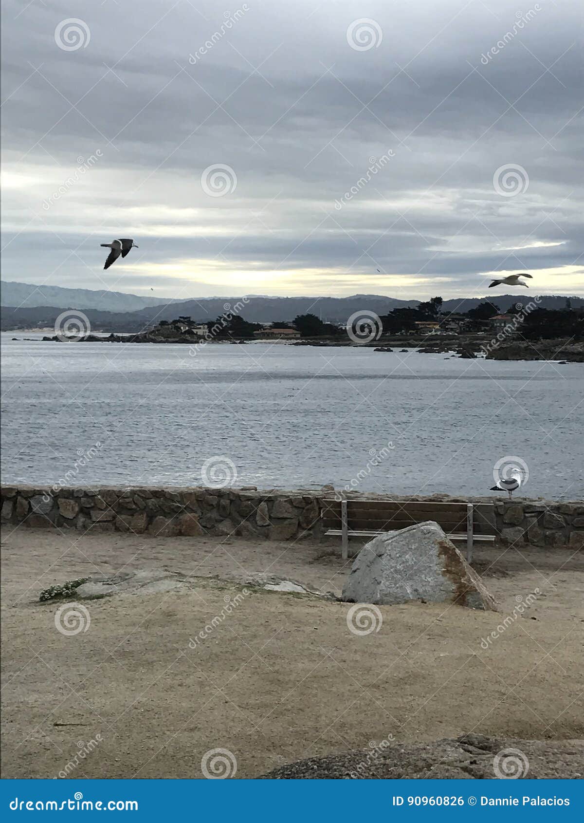 Lovers Point editorial photo. Image of lover, cloud, monterey - 90960826