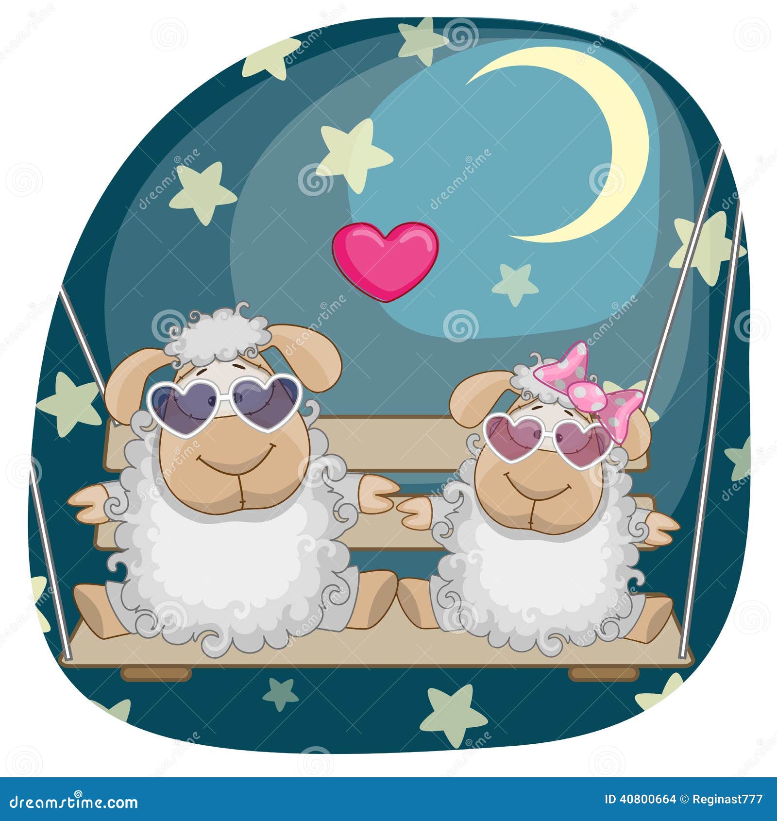 Sheep Married Cartoon Background | CartoonDealer.com #44205547
