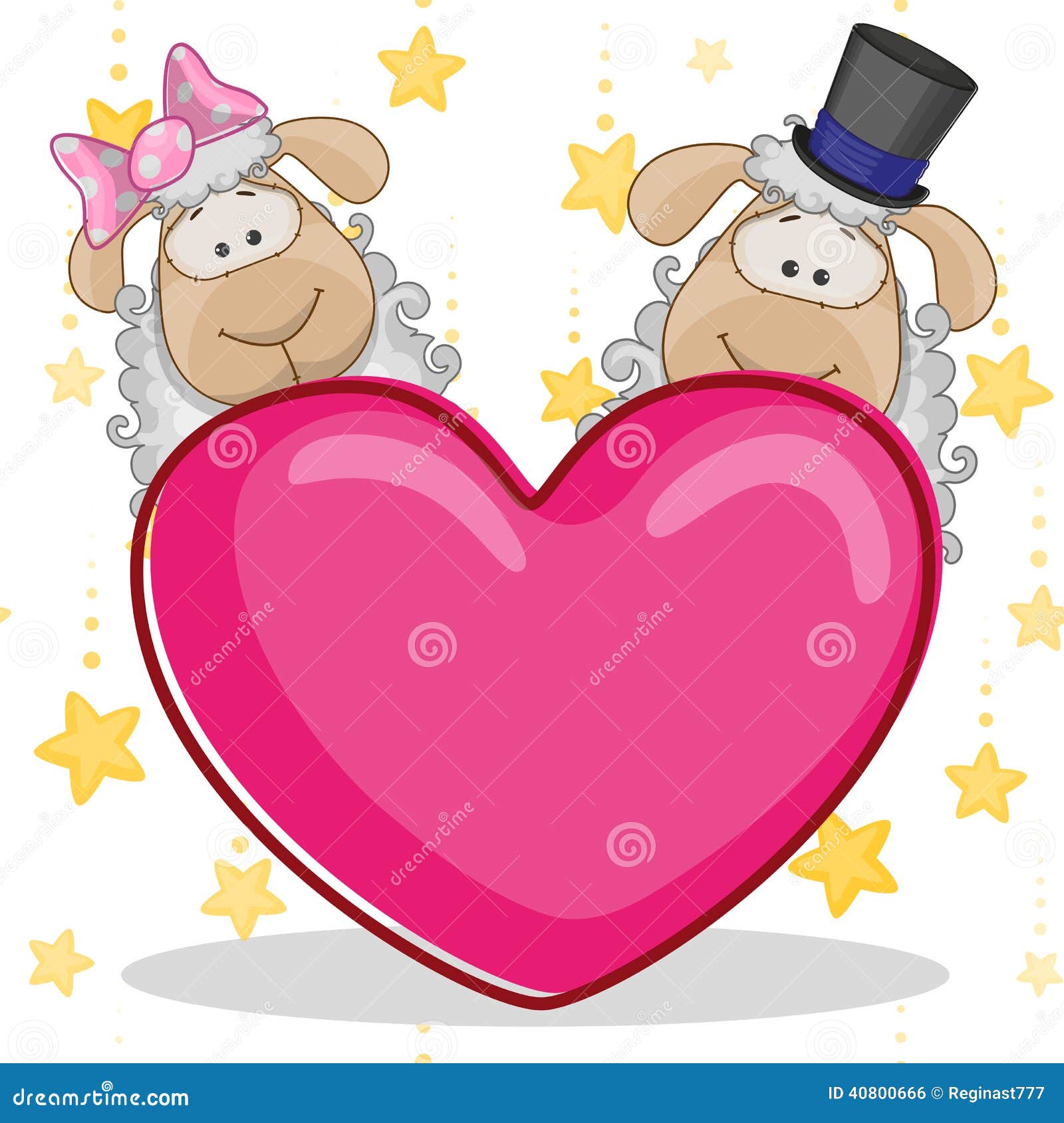 Sheep Married Cartoon Background | CartoonDealer.com #44205547