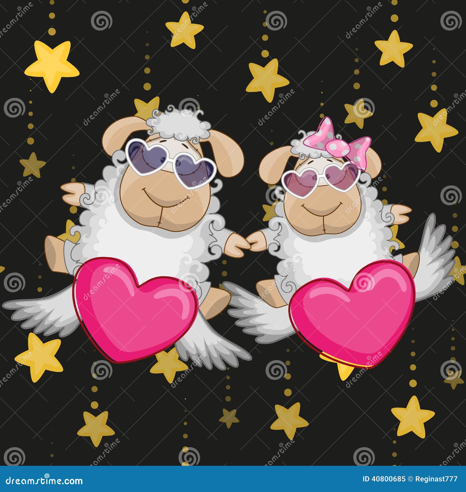 Sheep Married Cartoon Background | CartoonDealer.com #44205547
