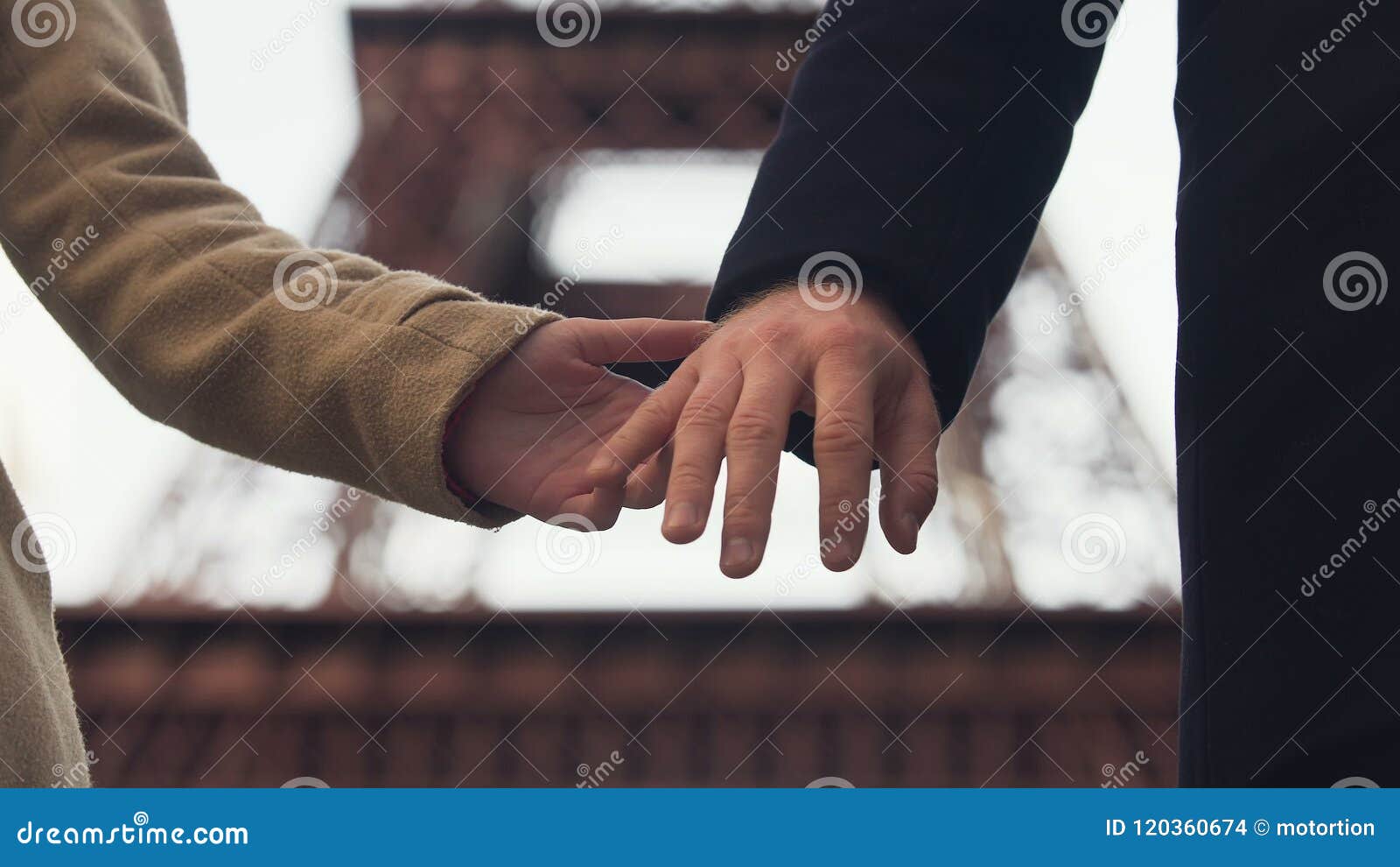 Lovers Taking Hands Away and Separating Forever, End of Relationship ...