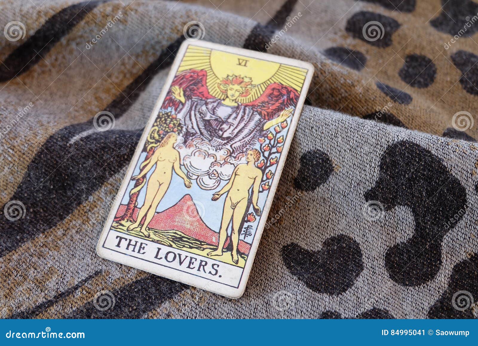 The lovers tarot card. stock image. Image of blanket - 84995041