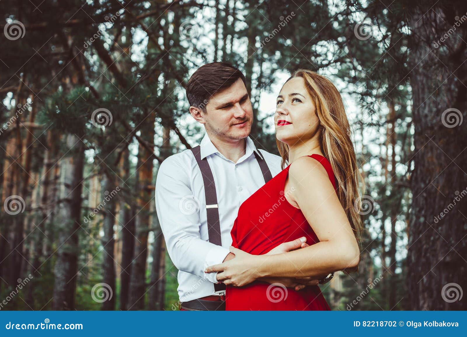 The Lovers are in the Woods Stock Photo - Image of redheads, date: 82218702
