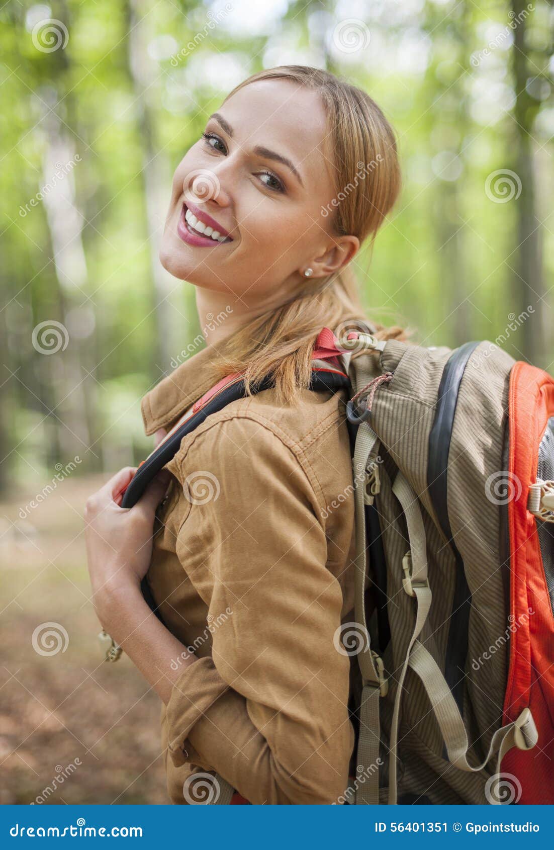 She loves hiking stock image. Image of landscape, attractive - 56401351