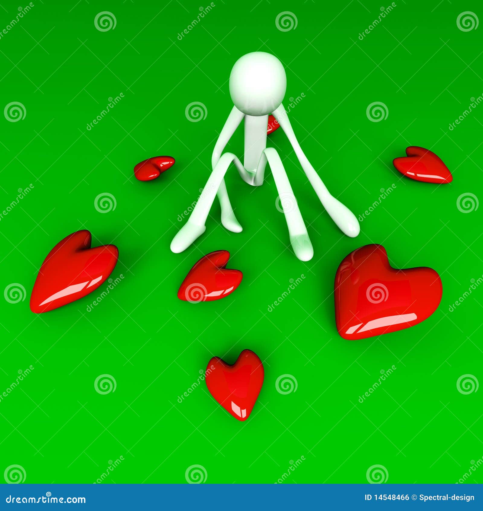 Lovesick stock illustration. Illustration of love, cartoon - 14548466