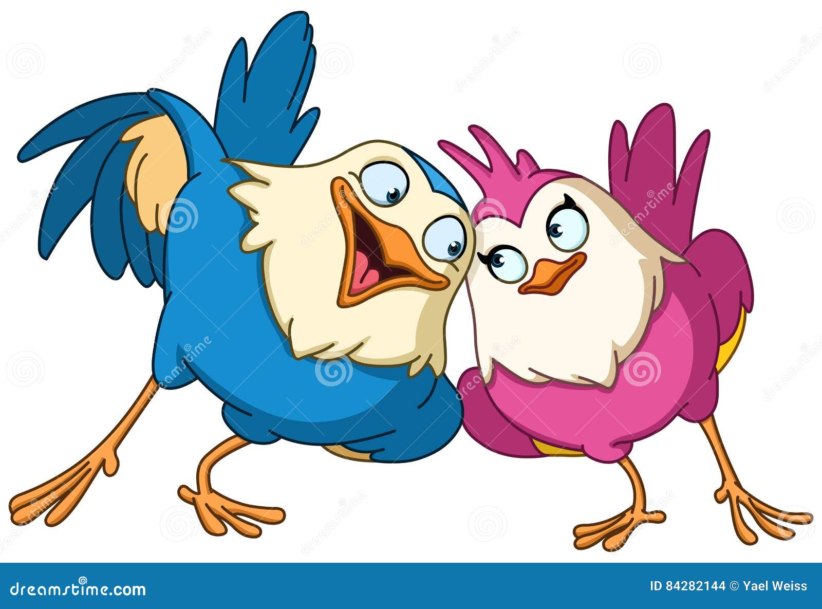 Loving birds stock vector. Illustration of love, funny - 84282144