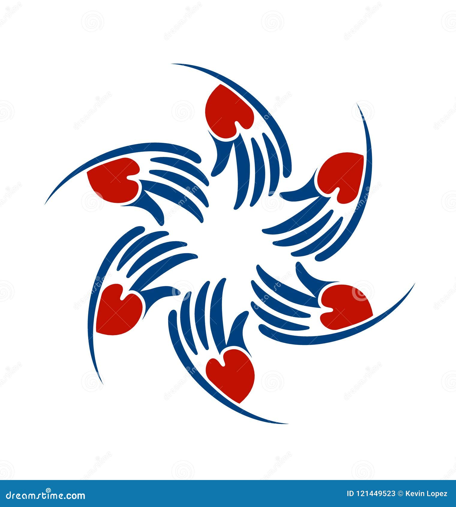 Loving Caring Hands Vector Logo Stock Vector - Illustration of network ...