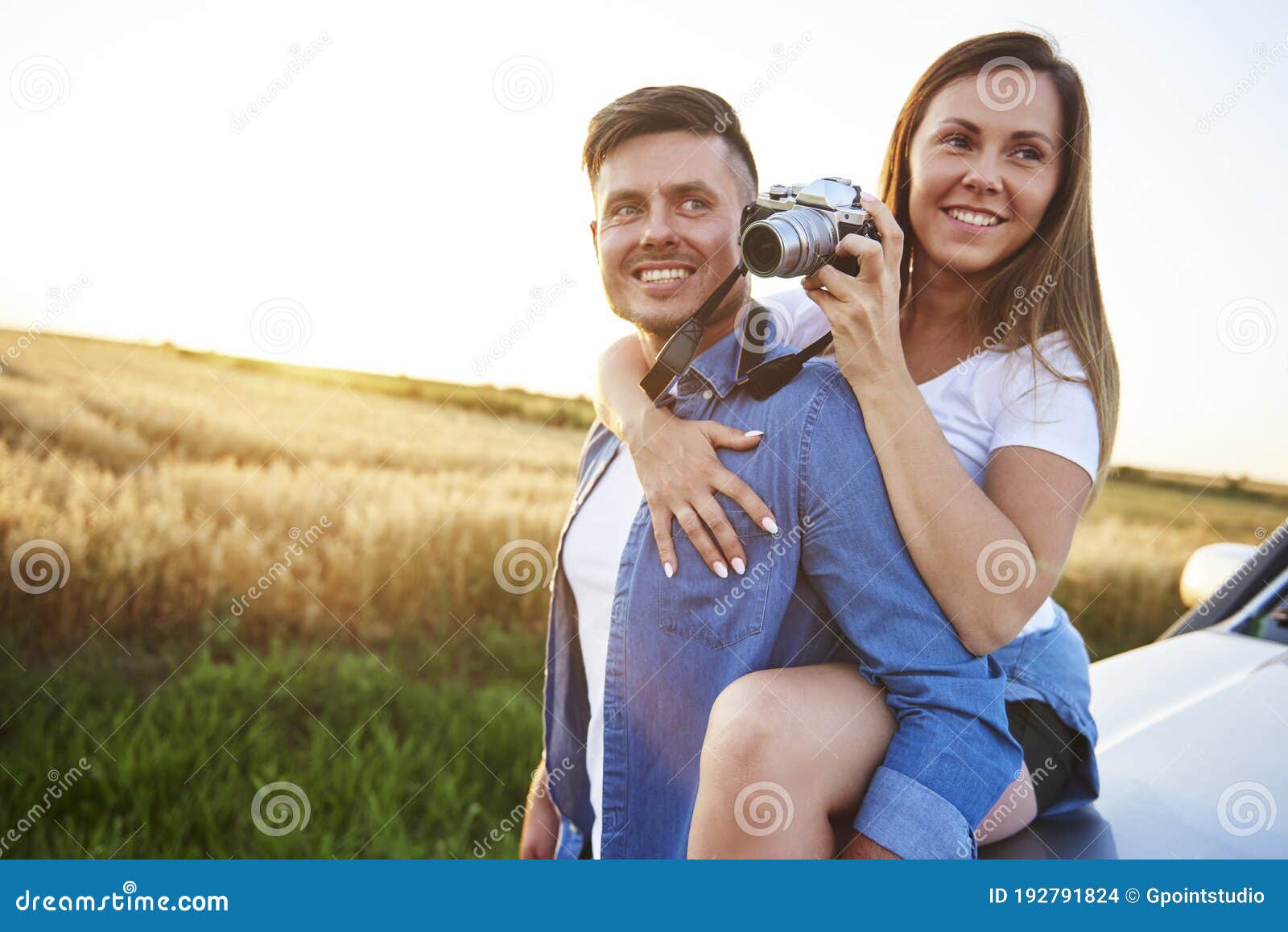 Couple With Map, Camera And City Guide In Cafe Stock Photo ...