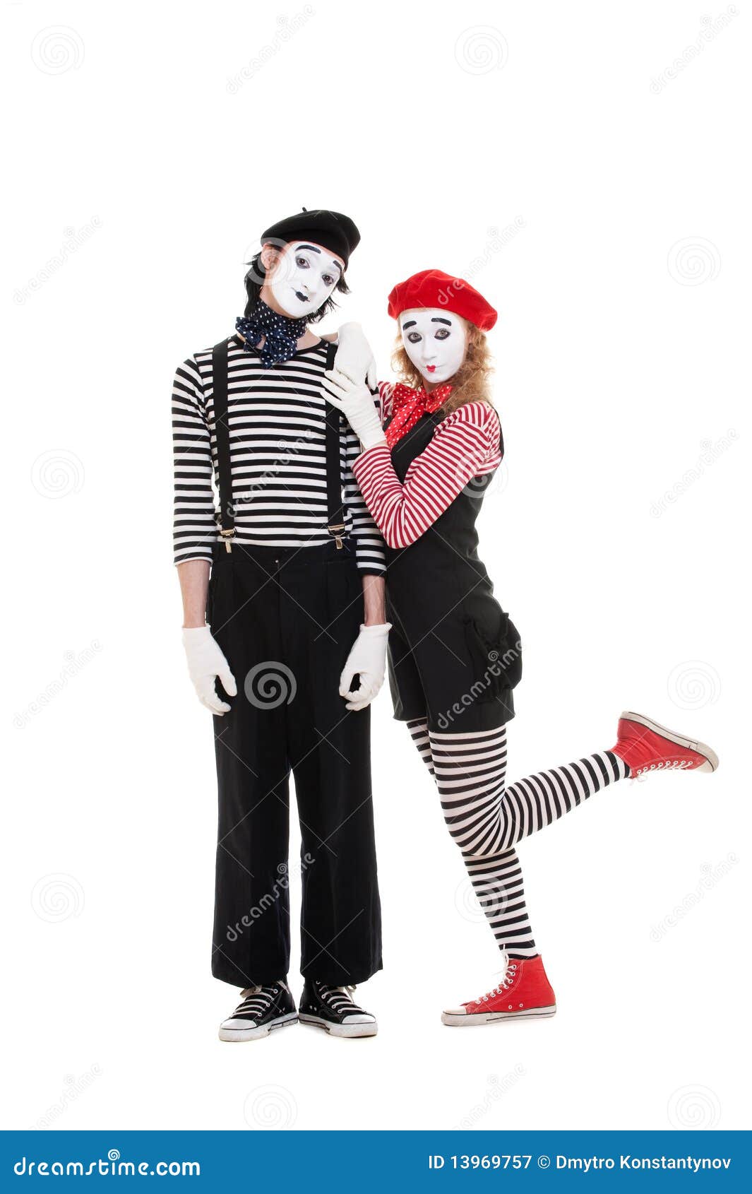 Couple Of Mimes Royalty-Free Stock Photography | CartoonDealer.com ...