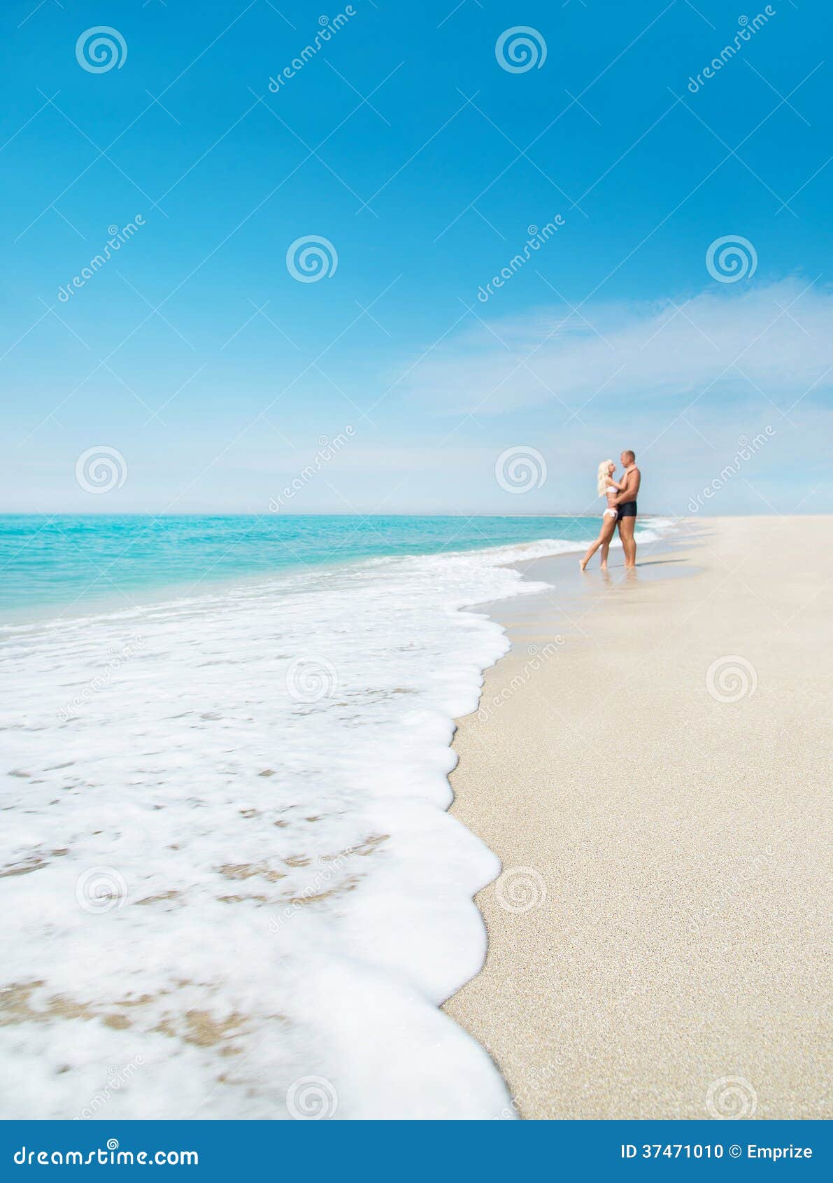 Loving couple at sea beach stock photo. Image of family - 37471010