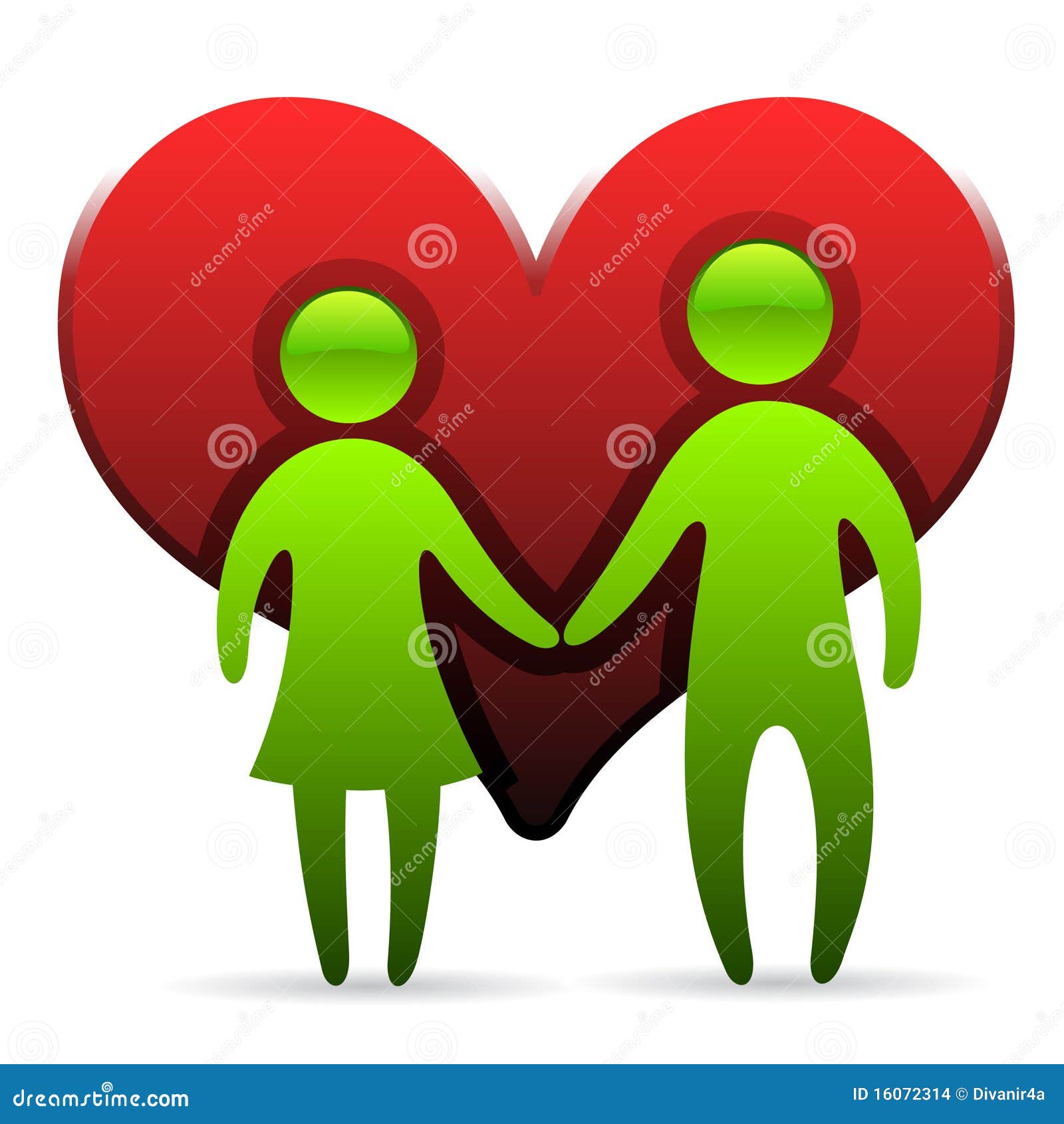 Loving couple symbol stock illustration. Illustration of relationship ...