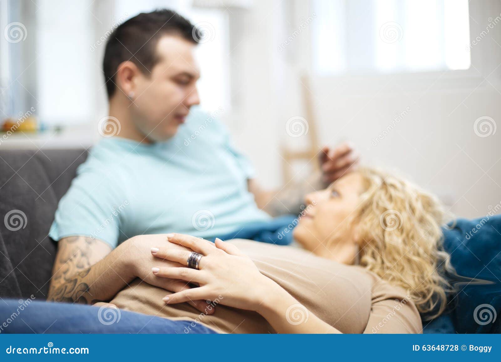 Loving Couple Wait for Baby Stock Photo - Image of baby, parent: 63648728