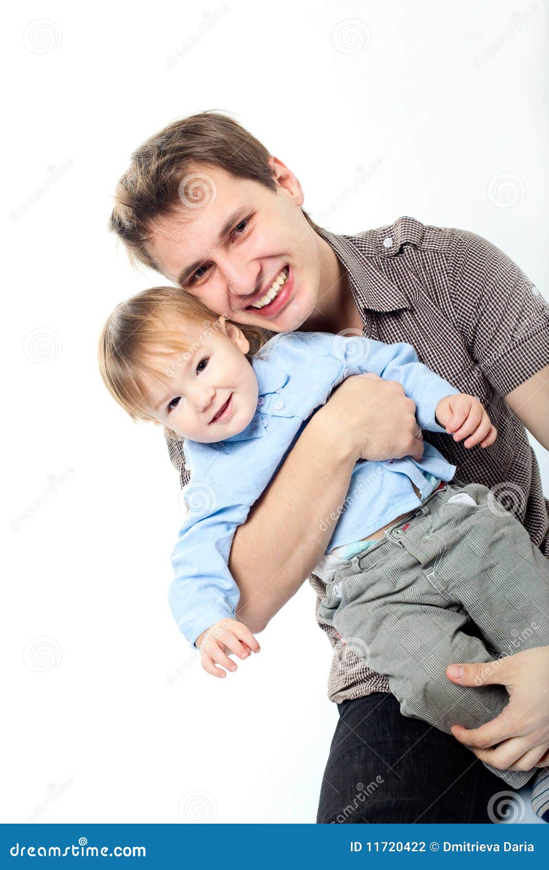 Loving dad stock photo. Image of studio, cute, positive - 11720422