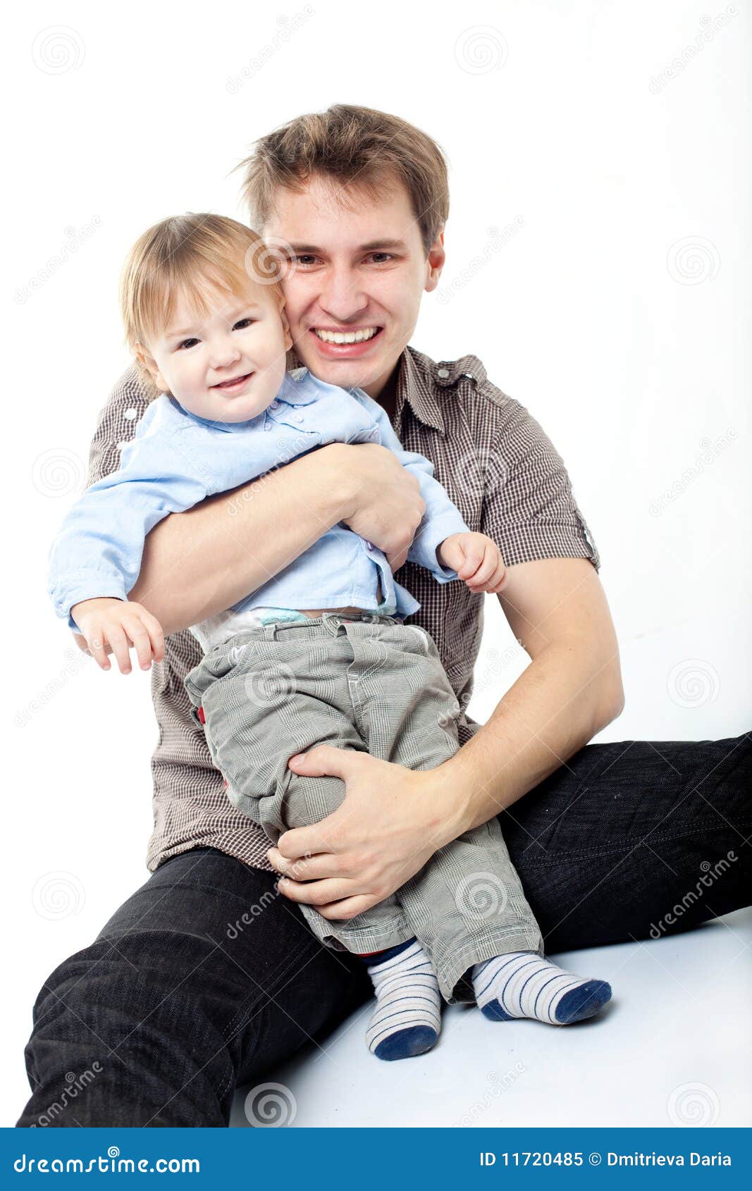 Loving dad stock image. Image of father, infant, offspring - 11720485