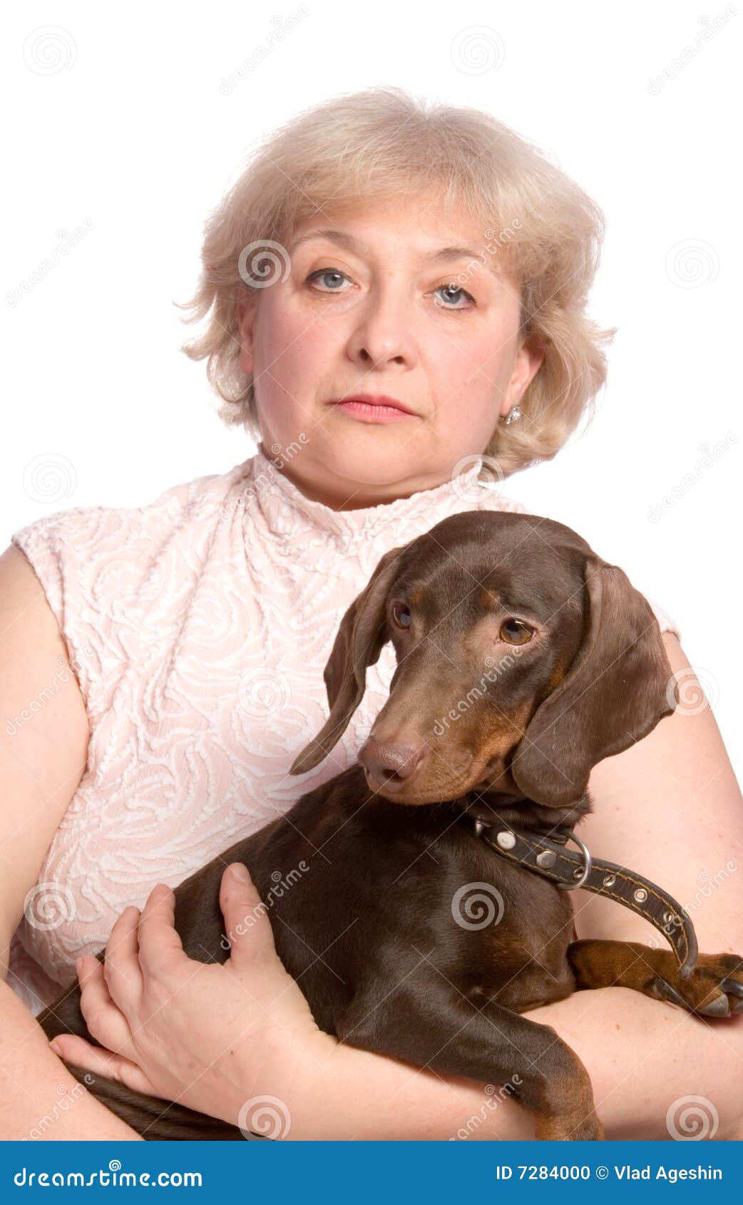 Loving a dog stock photo. Image of cute, female, dachshund - 7284000