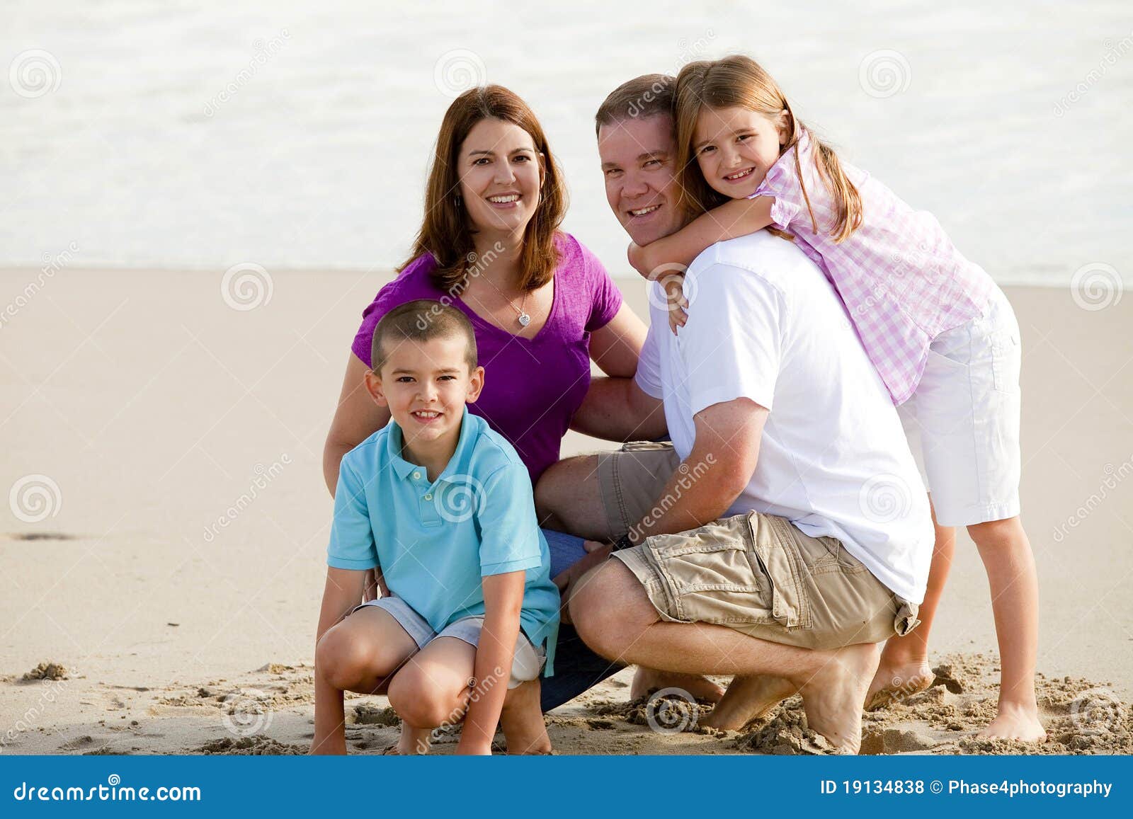 Loving family stock photo. Image of female, adult, four - 19134838
