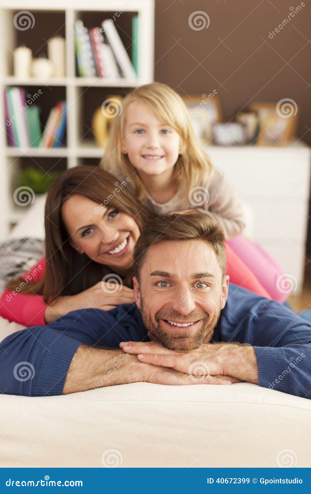 Loving family stock image. Image of domestic, offspring - 40672399