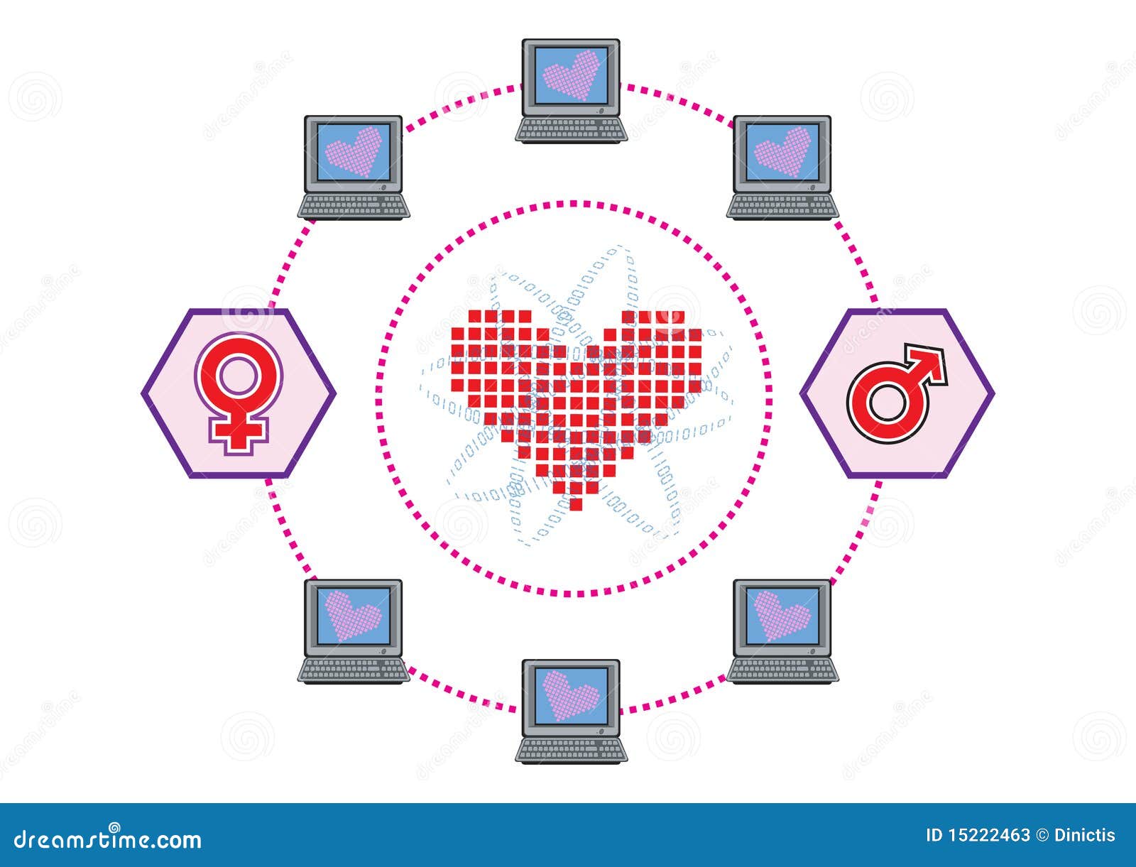 Internet As The Web Illustration Cartoon Vector | CartoonDealer.com ...