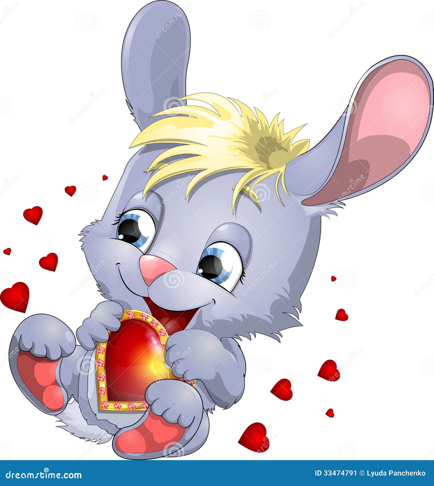 The loving hare stock illustration. Illustration of declaration - 33474791