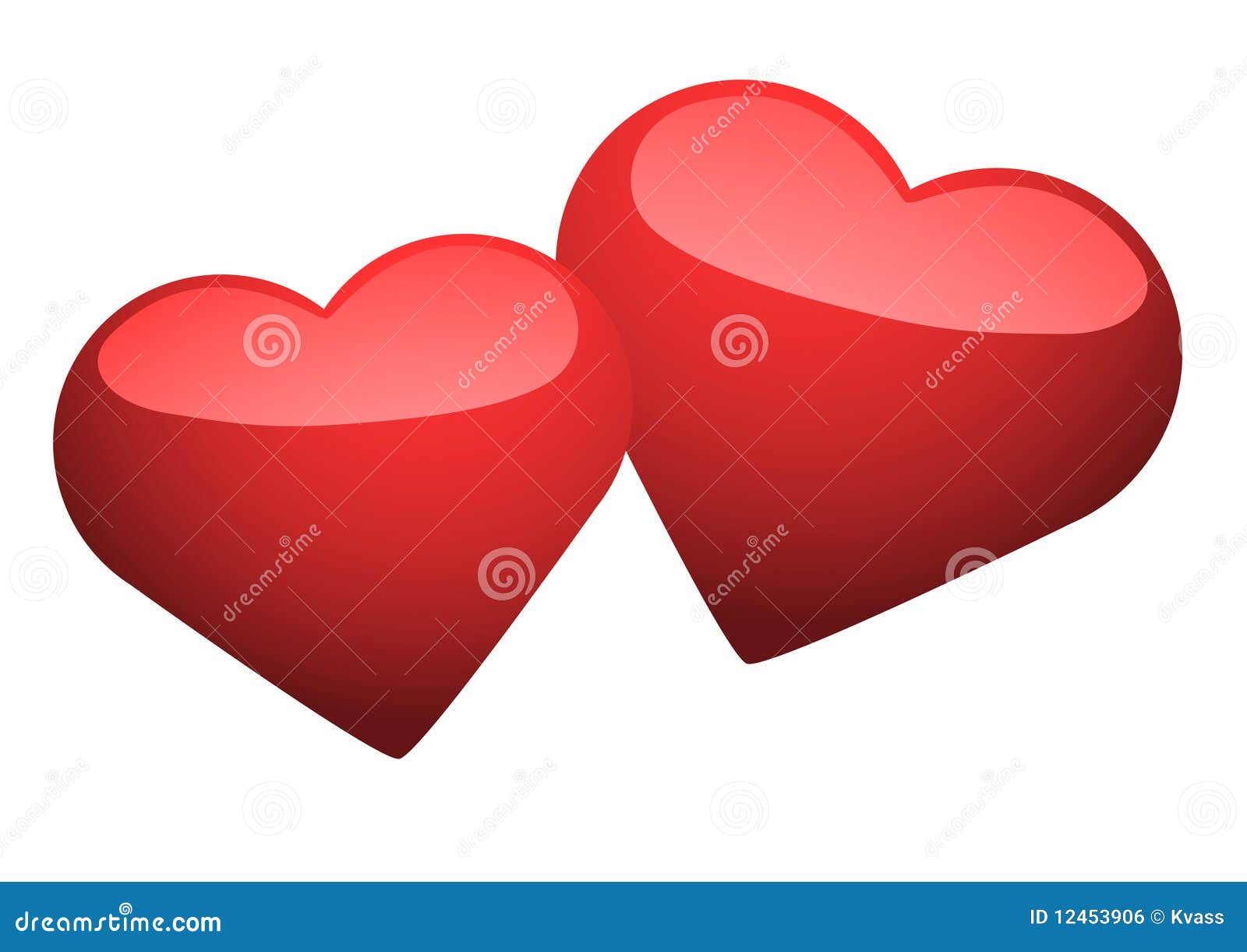 Loving hearts stock vector. Illustration of card, grey - 12453906