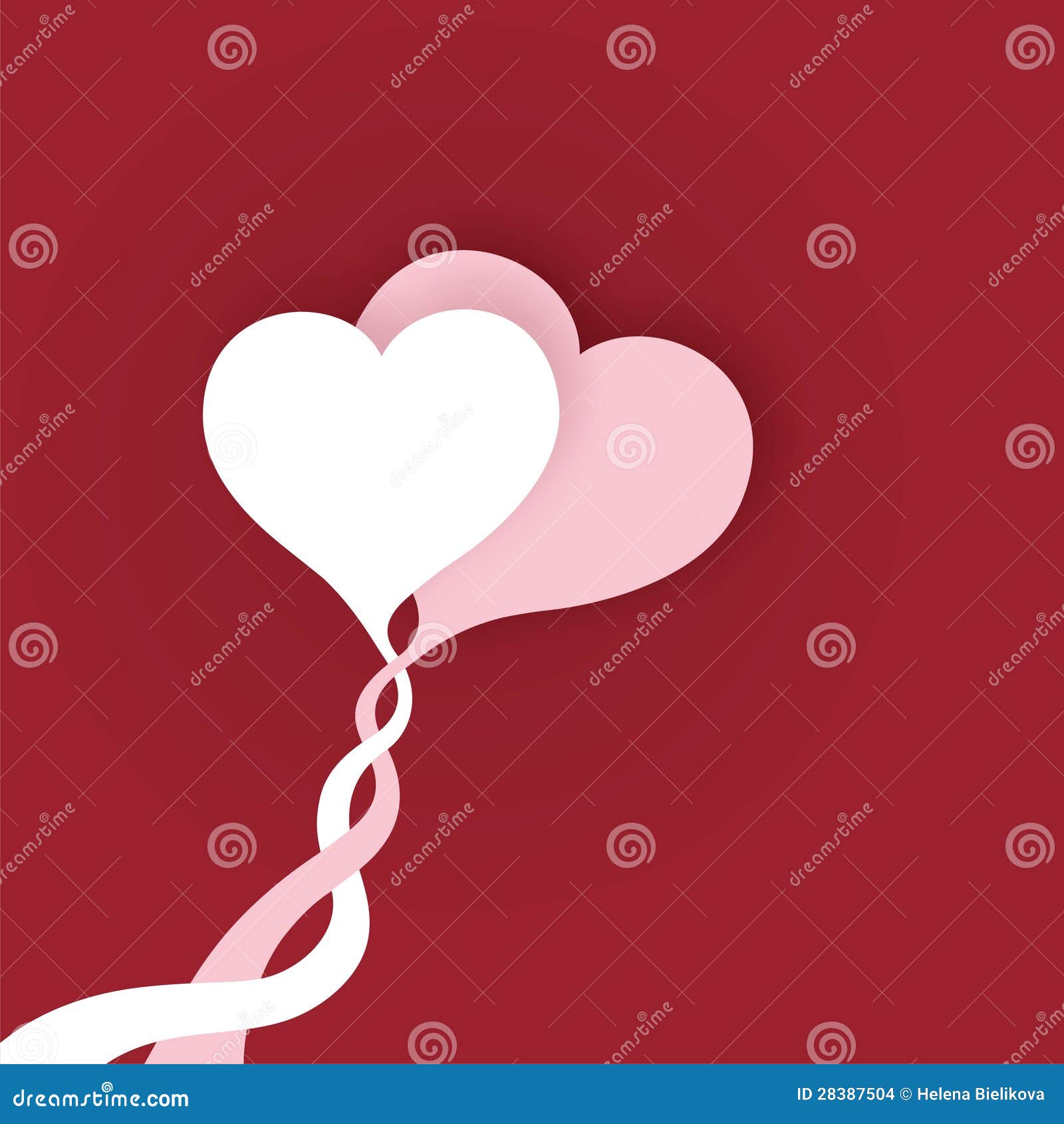Loving hearts stock illustration. Illustration of engagement - 28387504