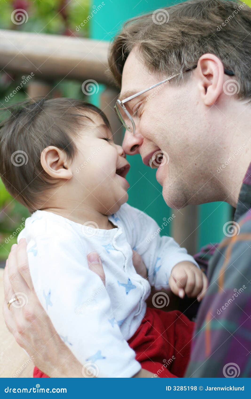 Loving Interaction with My Son Stock Photo - Image of father, hair: 3285198