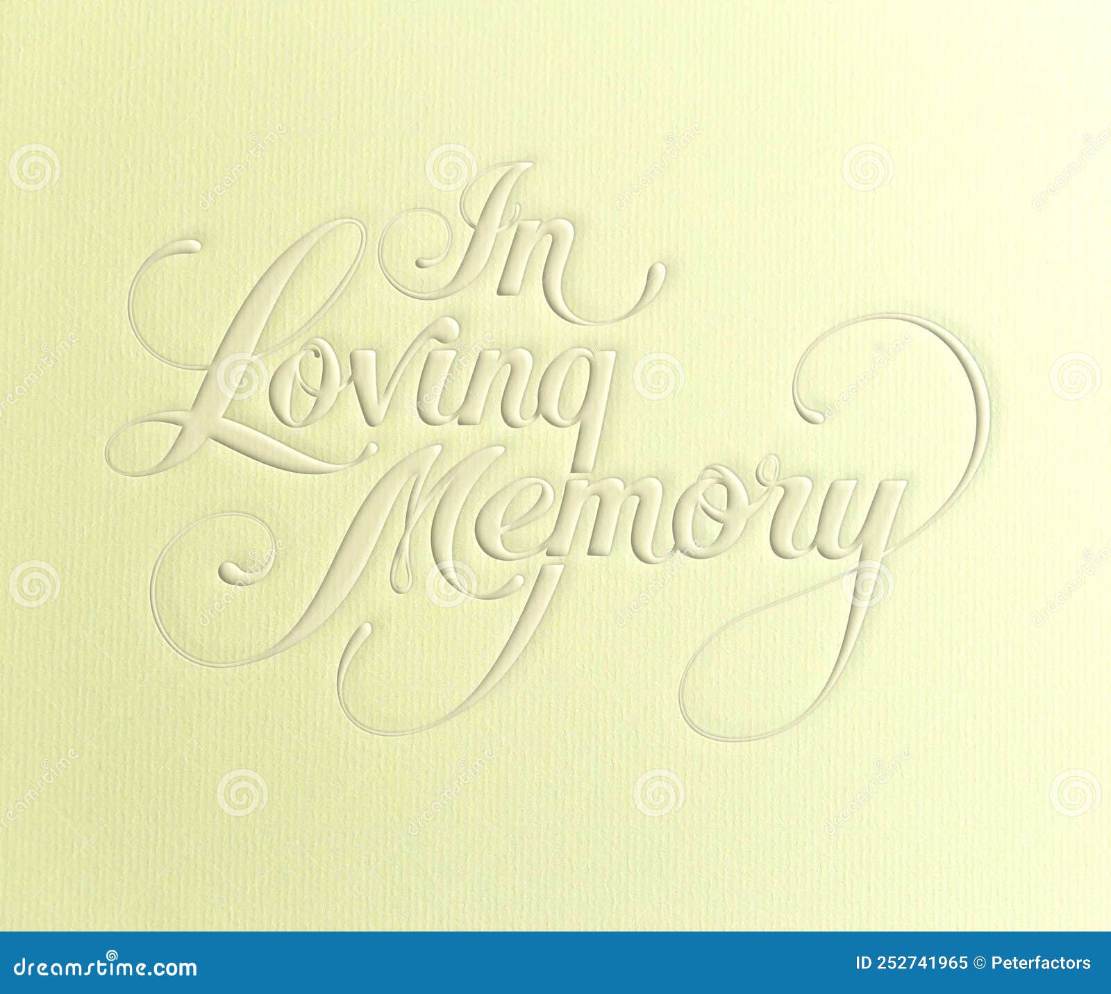 In Loving Memory - Custom Calligraphy Text Stock Illustration ...