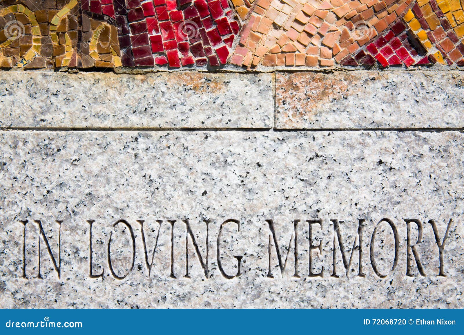 In Loving Memory stock photo. Image of text, granite - 72068720