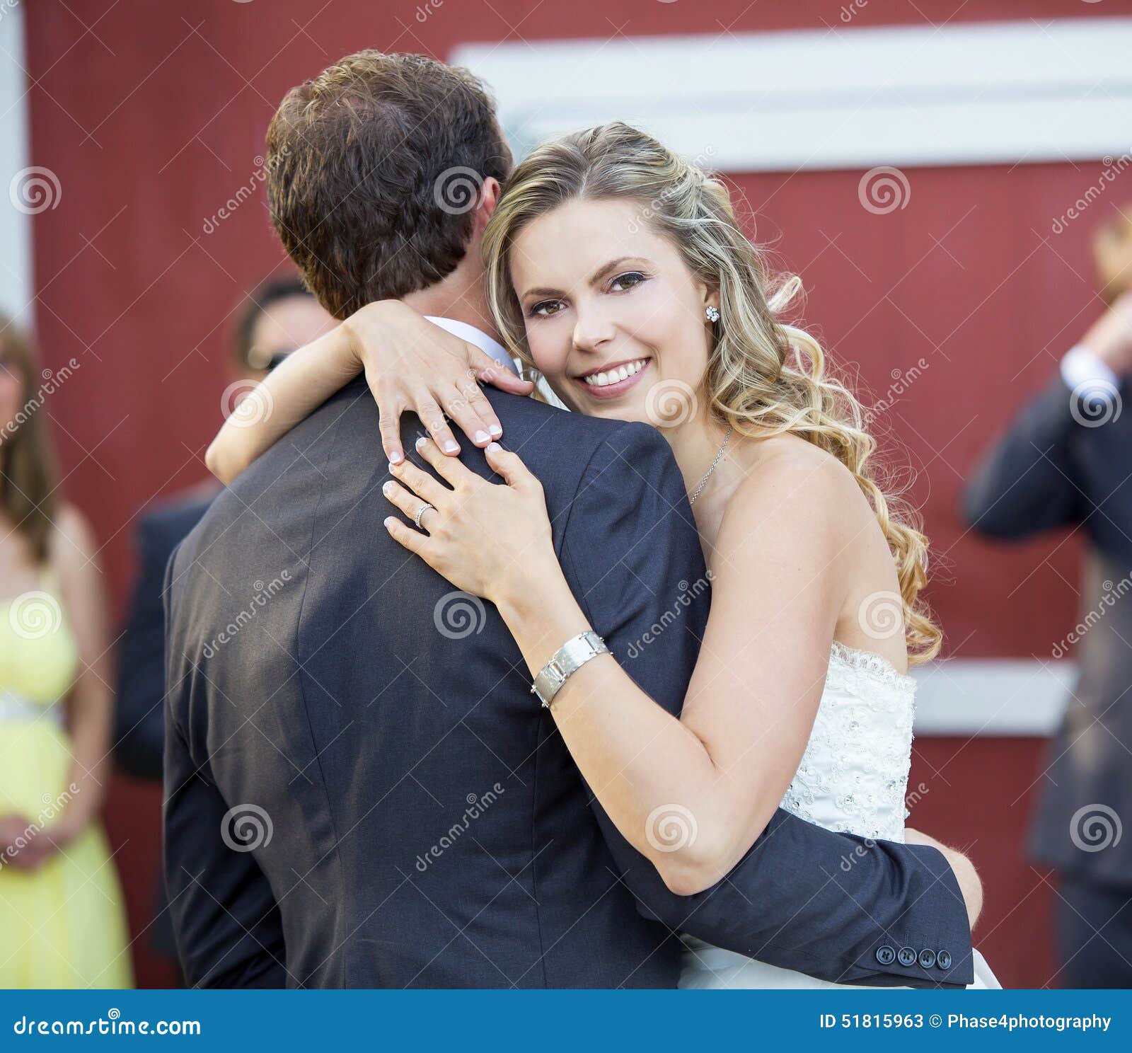 Loving newlyweds stock image. Image of love, smile, suit - 51815963