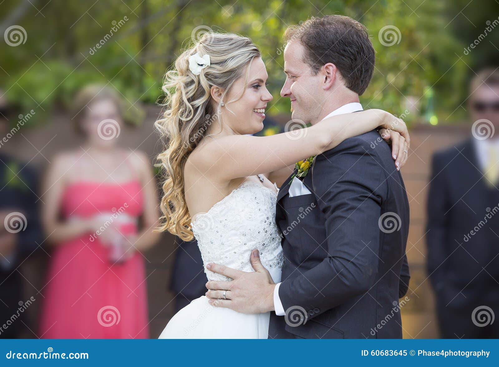 Loving newlyweds stock image. Image of adorable, bride - 60683645
