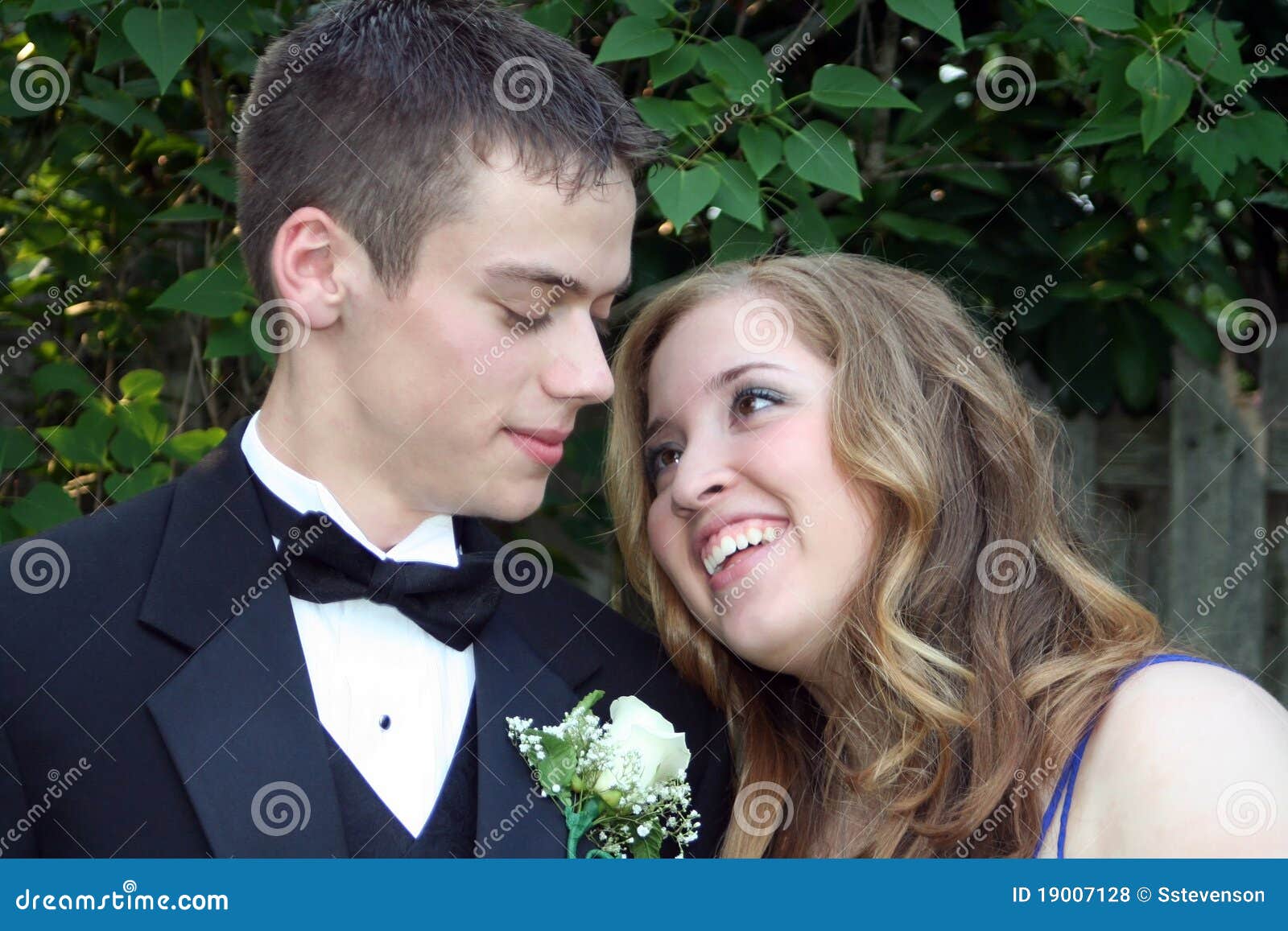 Loving Prom Couple stock photo. Image of fashion, fancy - 19007128