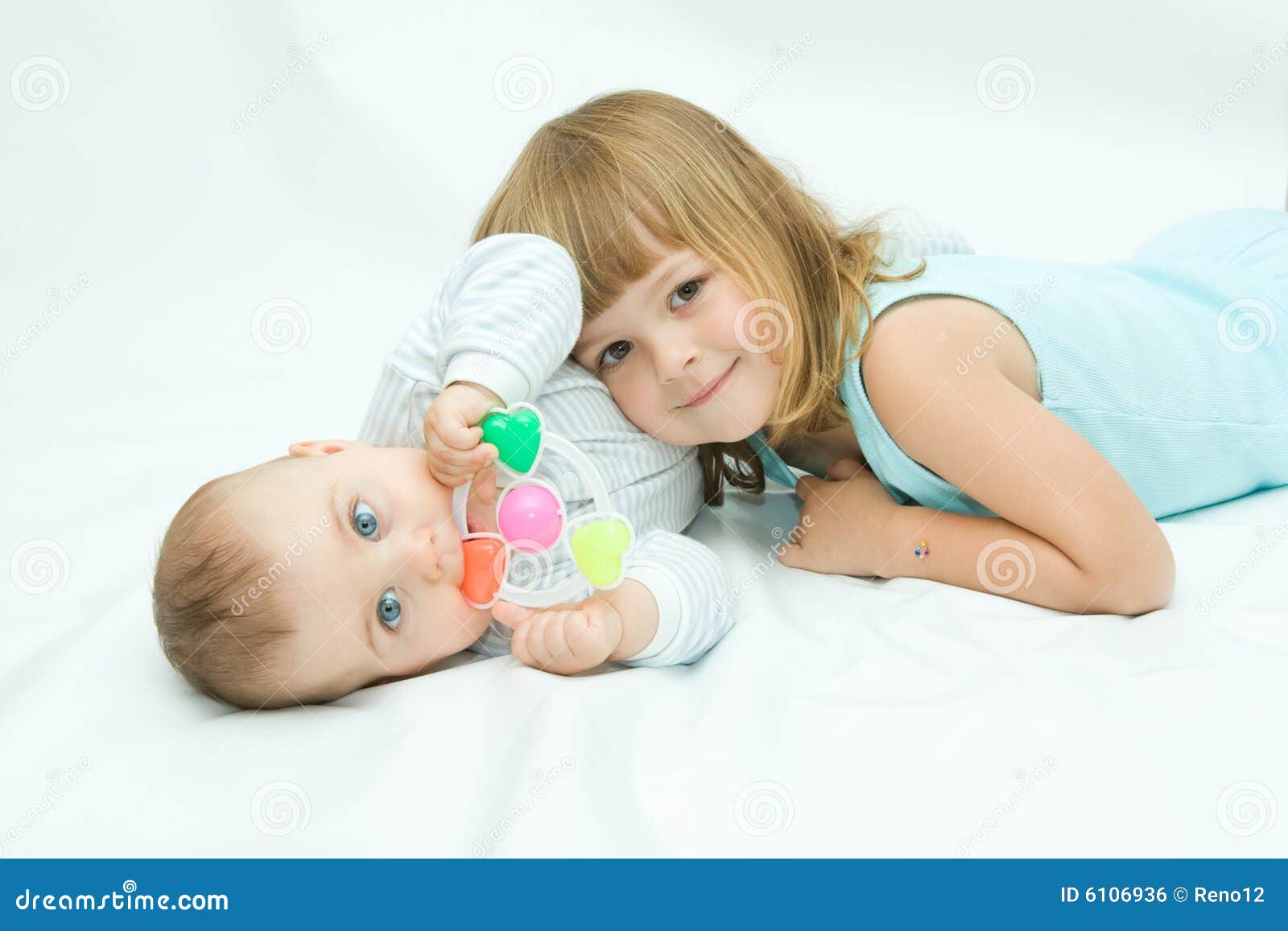 Loving siblings stock photo. Image of preschooler, cute - 6106936