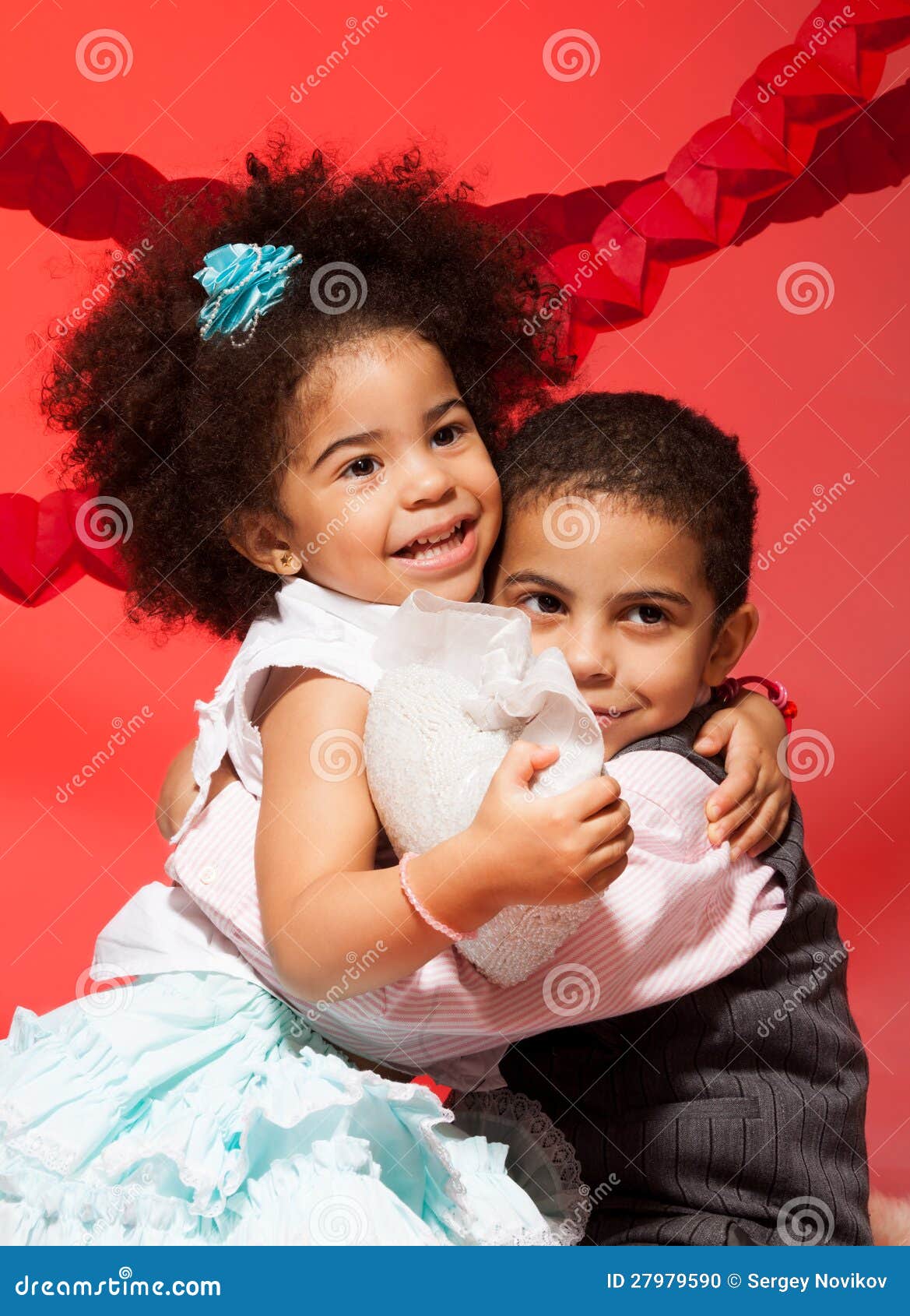 Loving Siblings Hugging Stock Photo - Image: 27979590