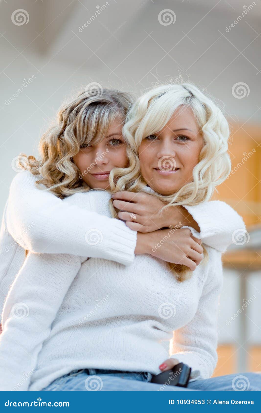 Loving sisters stock image. Image of beauty, life, blonde - 10934953