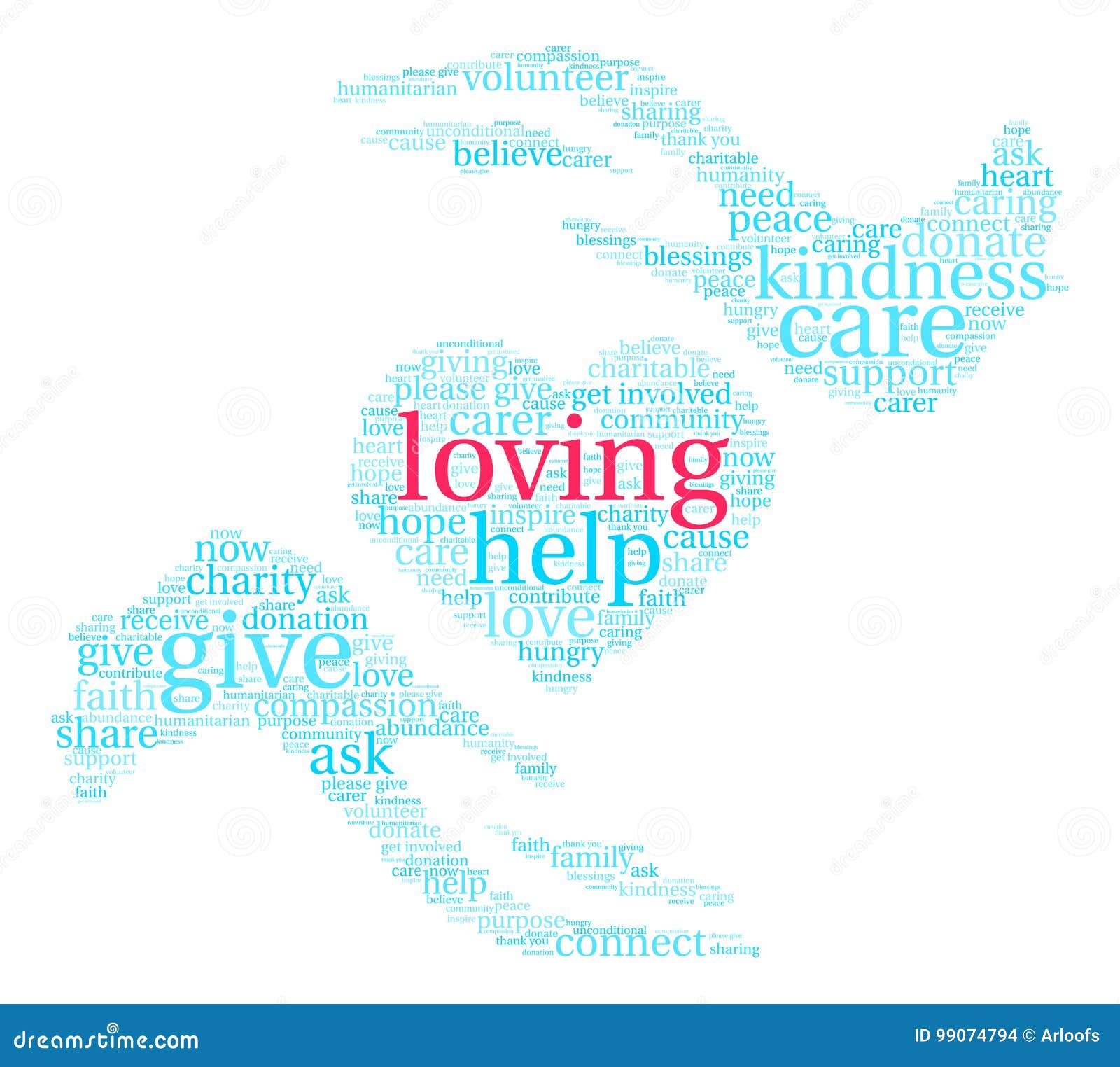 Loving Word Cloud stock vector. Illustration of connect - 99074794