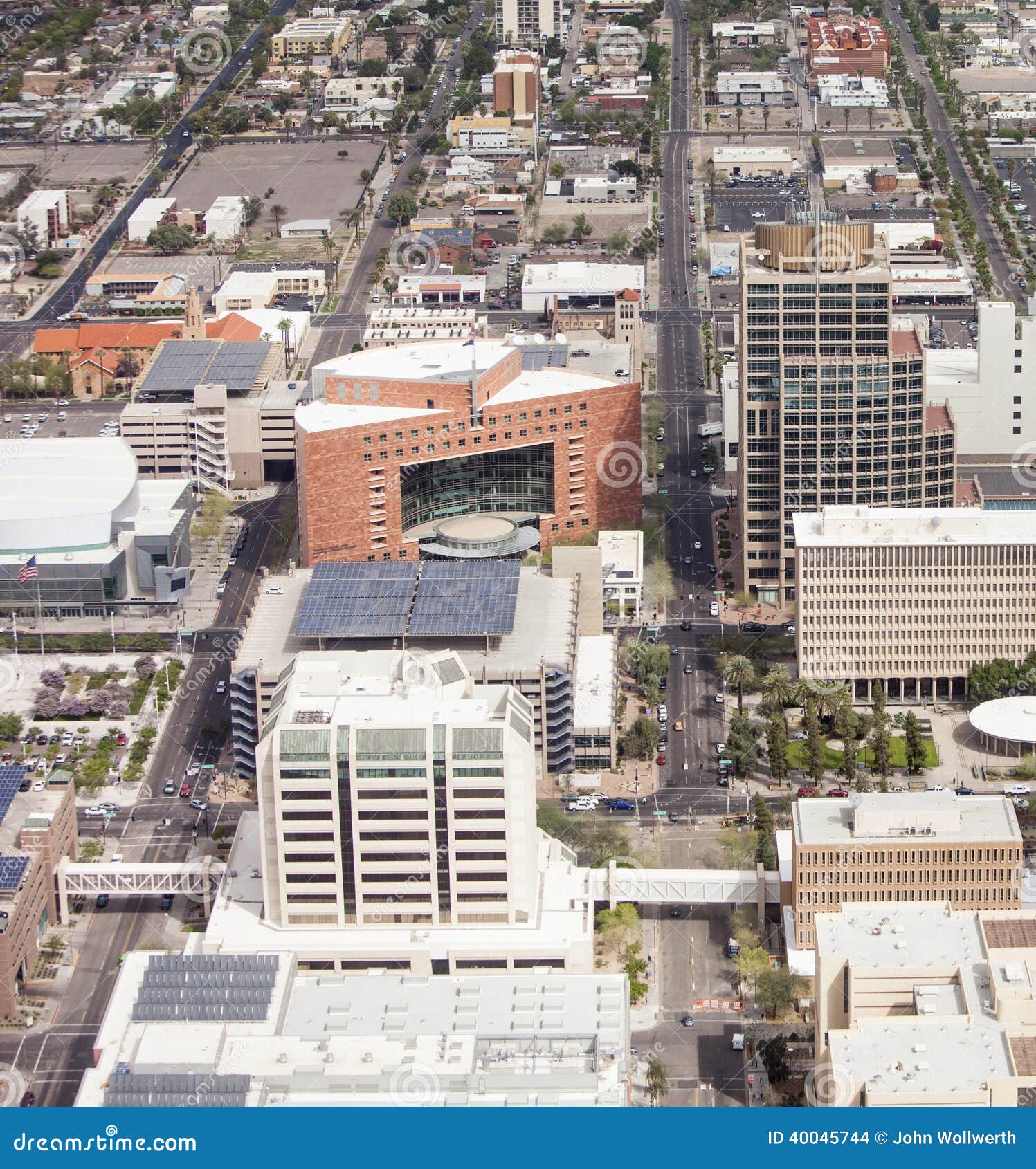 Low Aerial View of City of Phoenix, Arizona Stock Photo - Image of ...