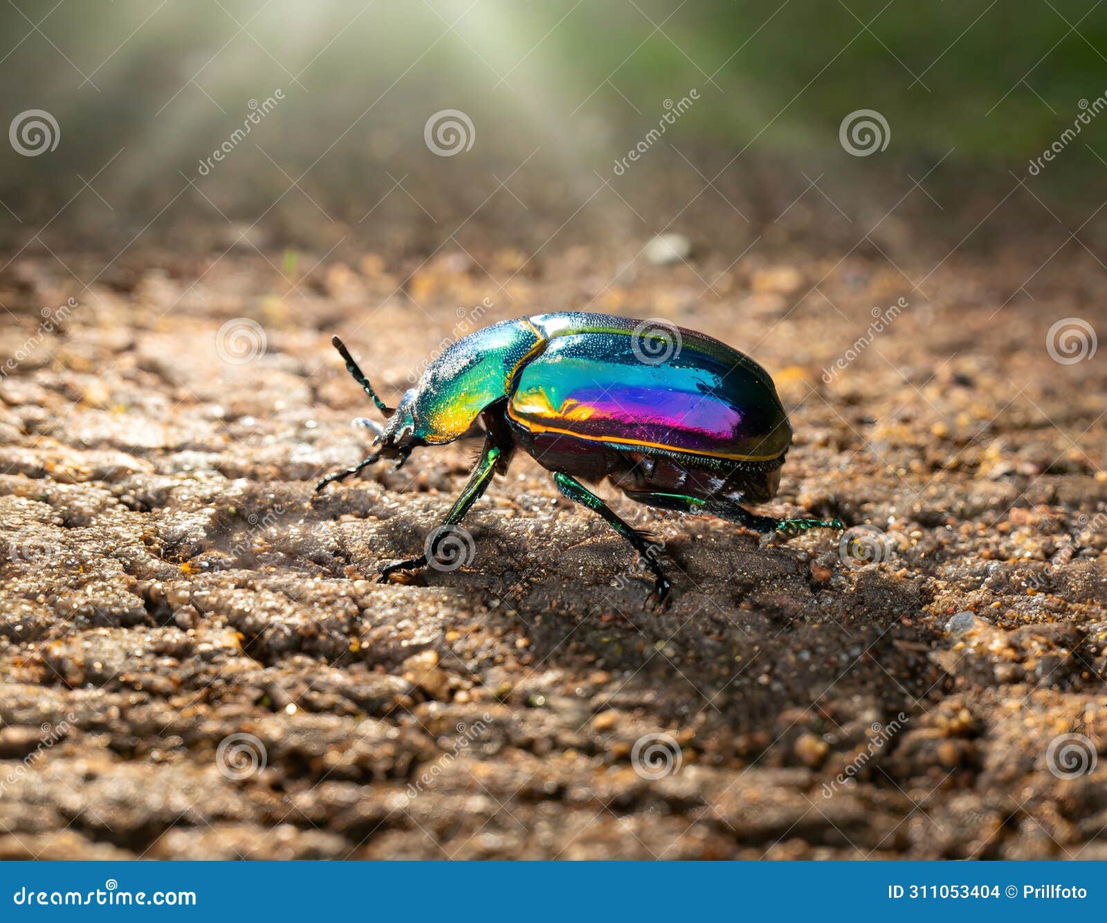 Iridescent beetle stock illustration. Illustration of chafer - 311053404