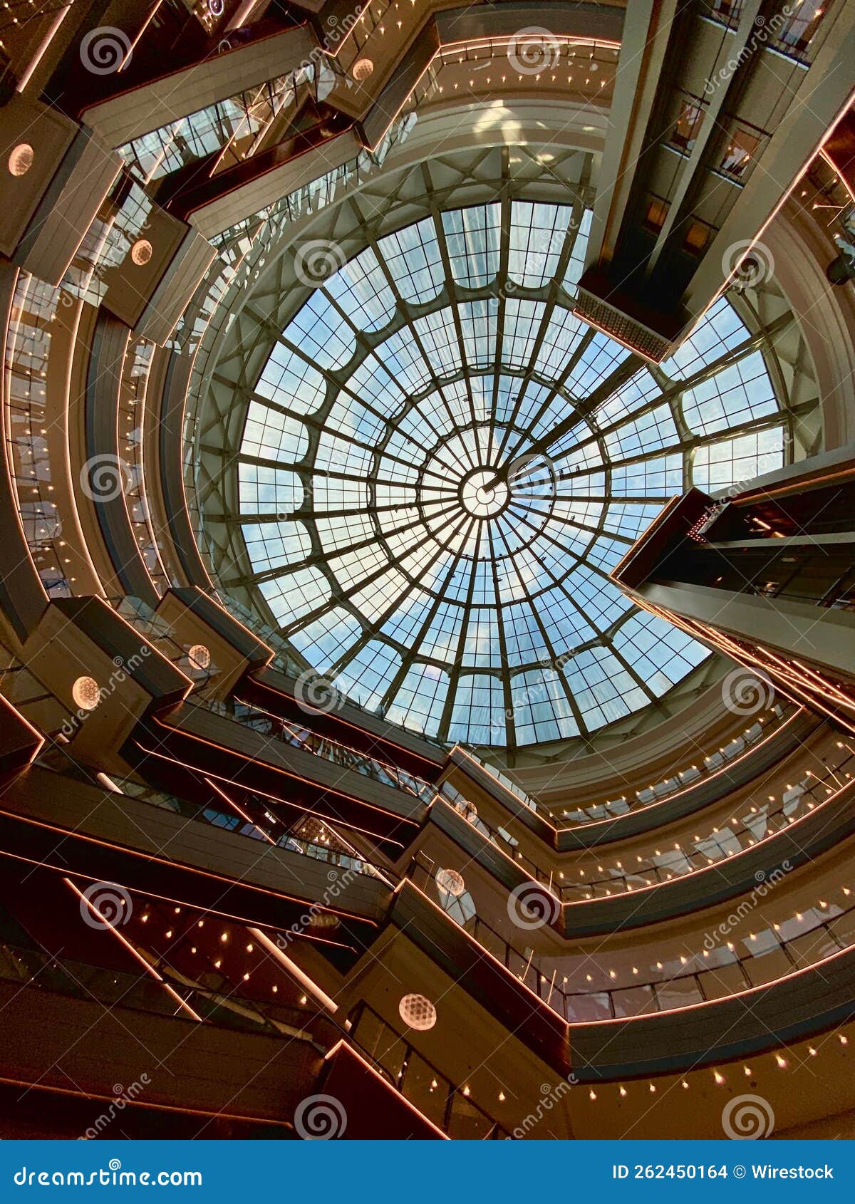 Low Angle of the Ceiling in a Building in Shanghai, China Stock Photo ...
