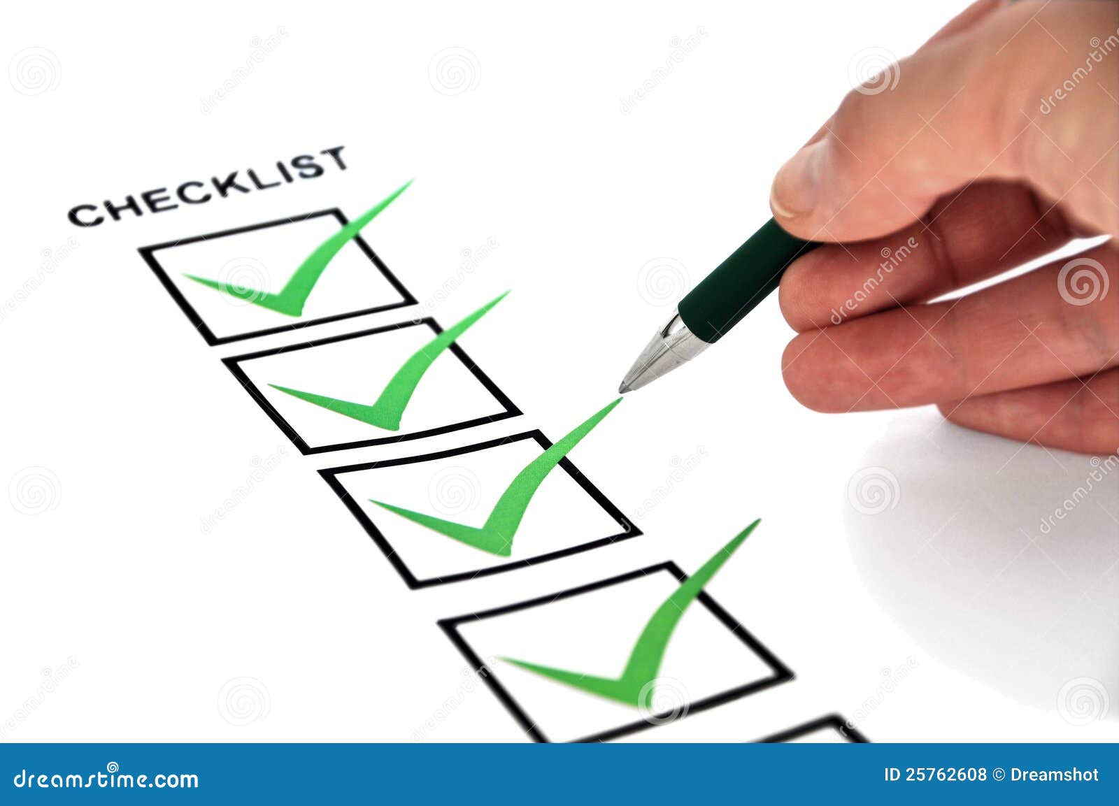 Vertical Checklist Royalty-Free Stock Photography | CartoonDealer.com ...