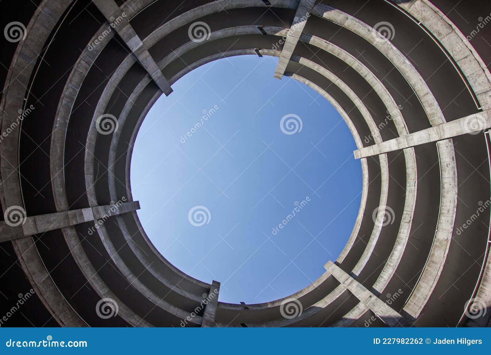 Circular Parking Car Lot City Building Architecture Concrete Structure ...