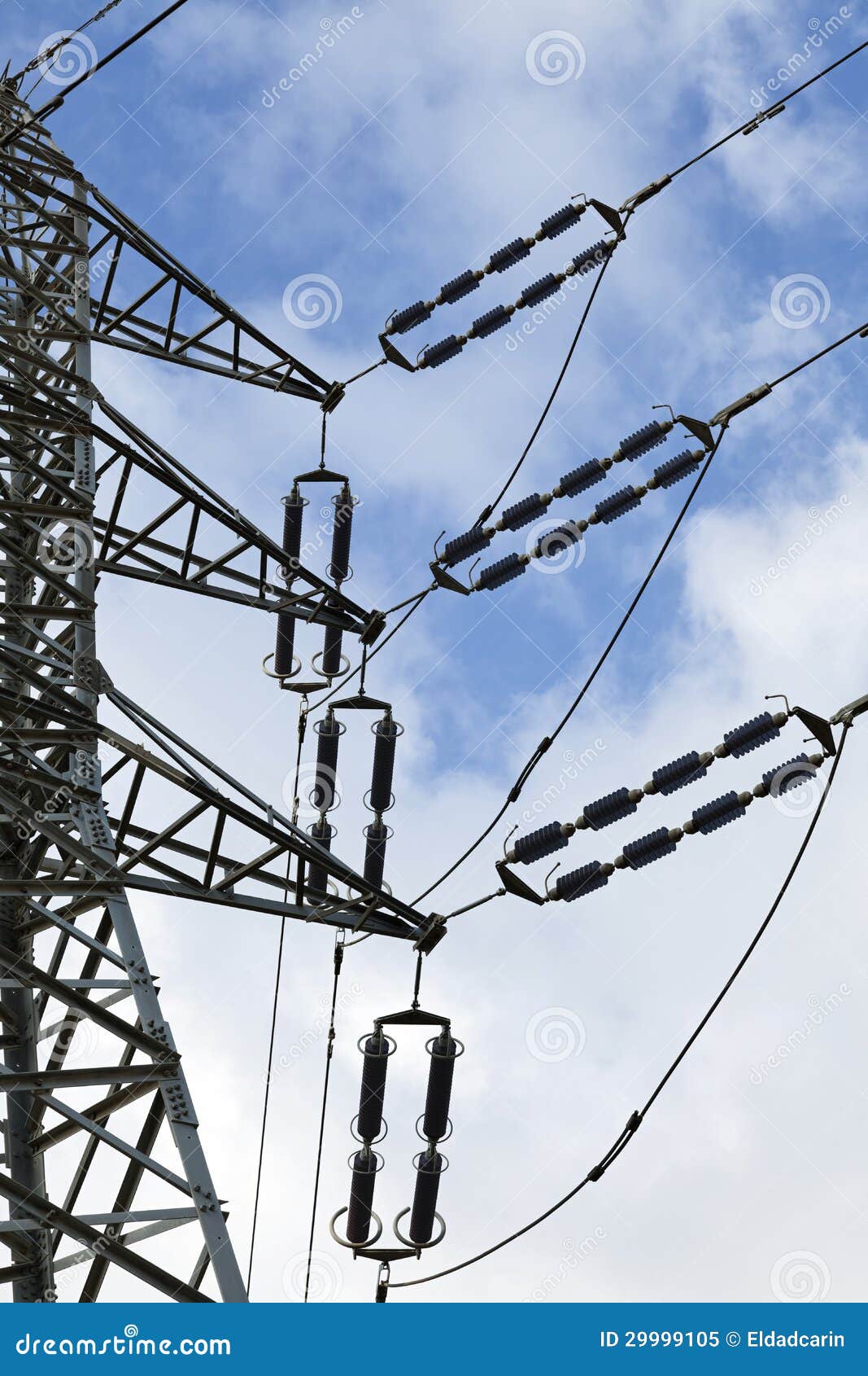 Electricity Pylon Detail stock image. Image of object - 29999105