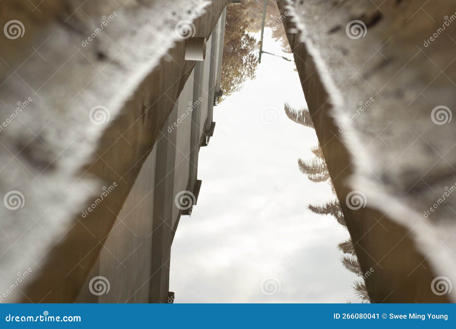Low-angle Images of the Urban Drainage System. Stock Image - Image of ...