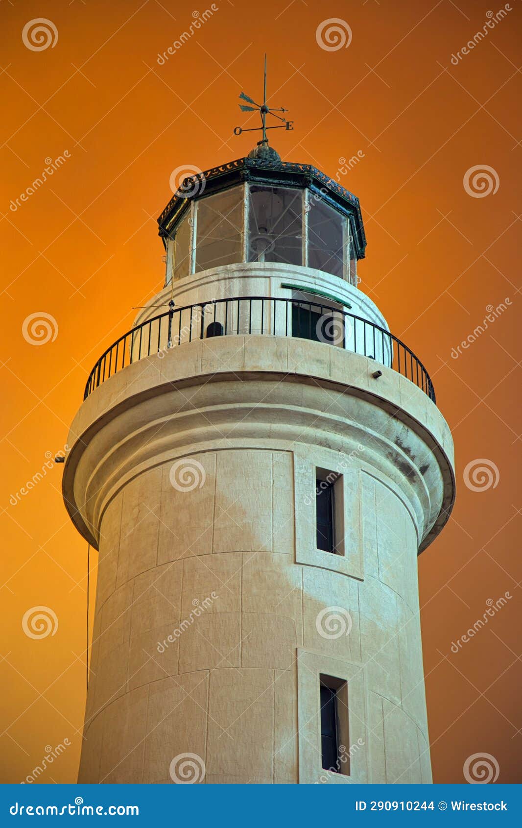 Low Angle of the Lighthouse of Alexandroupolis in Northern Greece ...