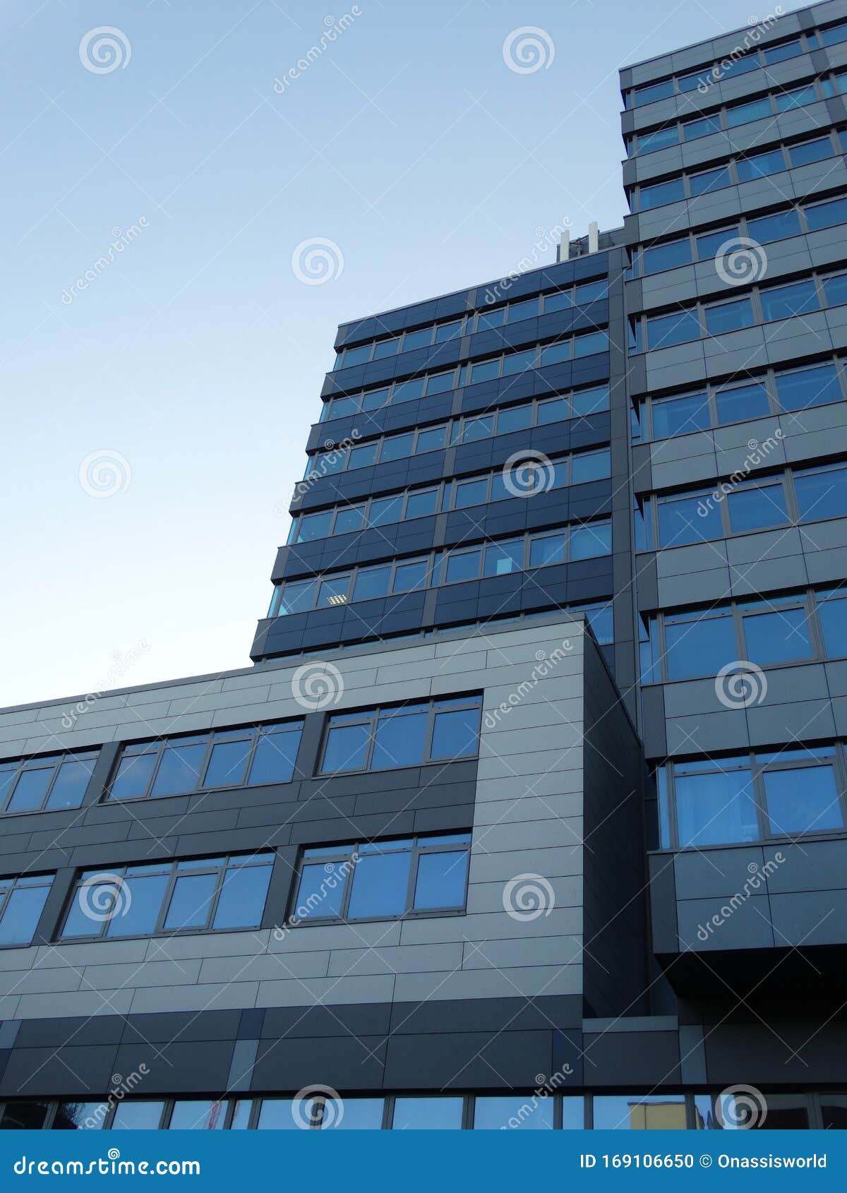 Low Angle Modern Architectural Building Closeup Stock Photo - Image of ...
