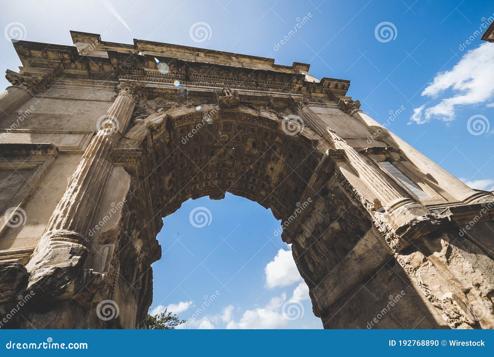 Arch Of Titus An Honorific Arch Built On The 1st-century AD Located On ...