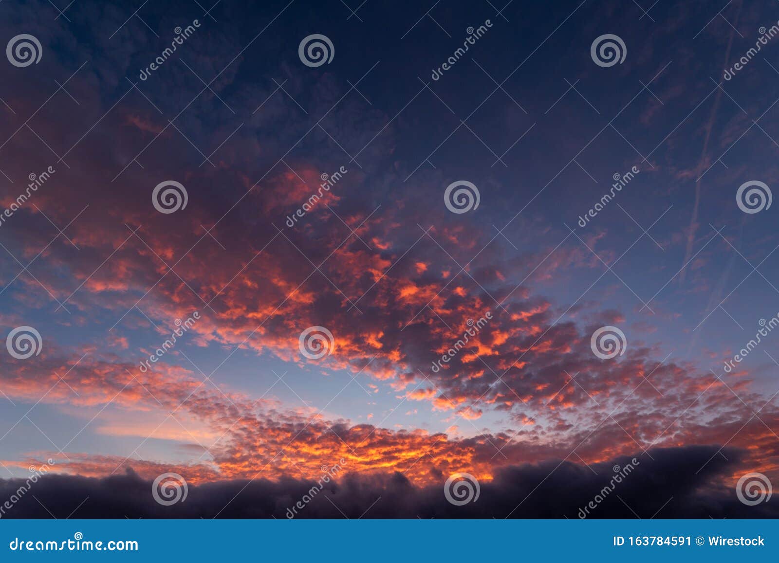 Low Angle Shot of the Breathtaking Cloudy Sky during the Sunset in the ...