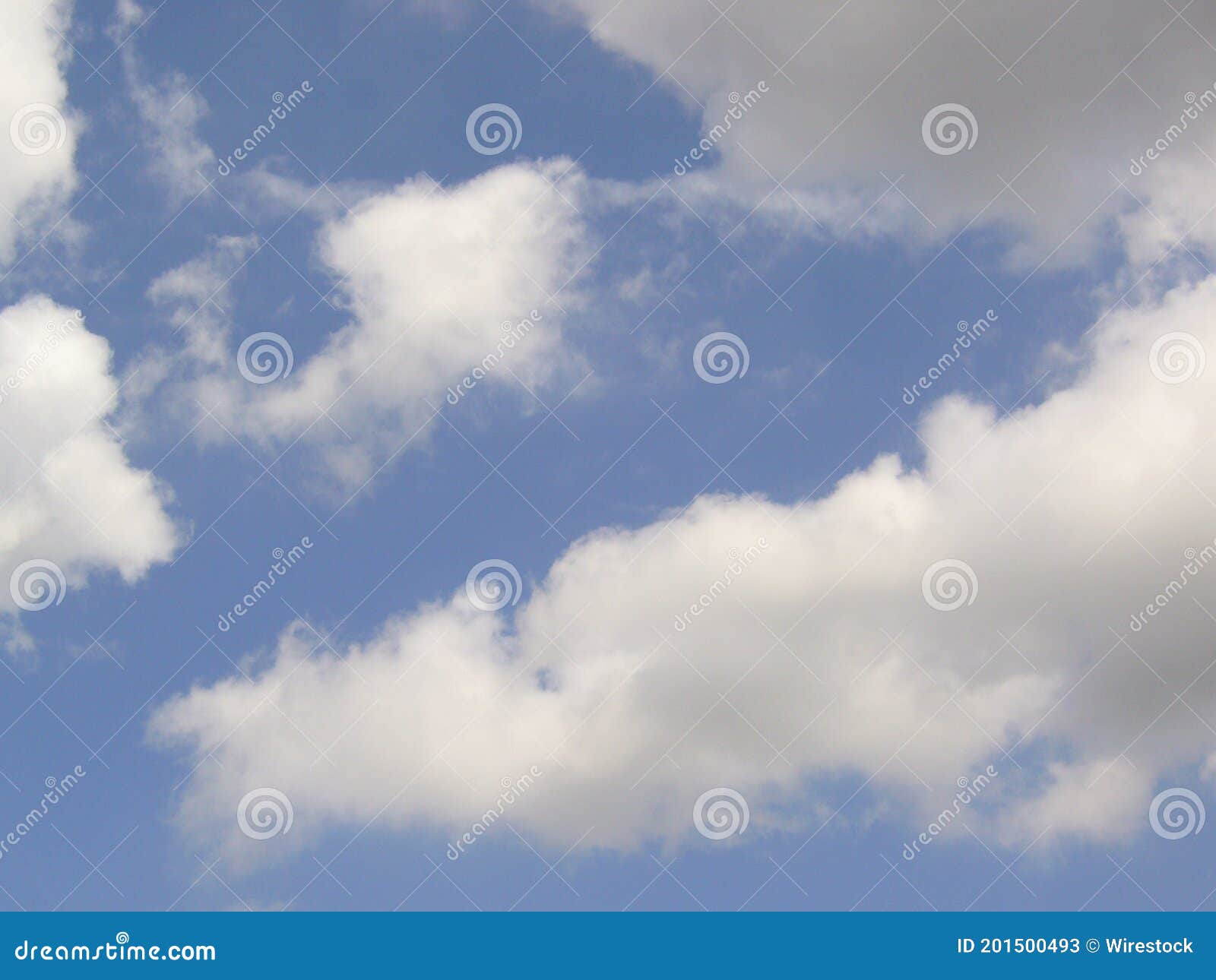 Low Angle Shot of a Bright Blue Sky with Clouds Stock Image - Image of ...