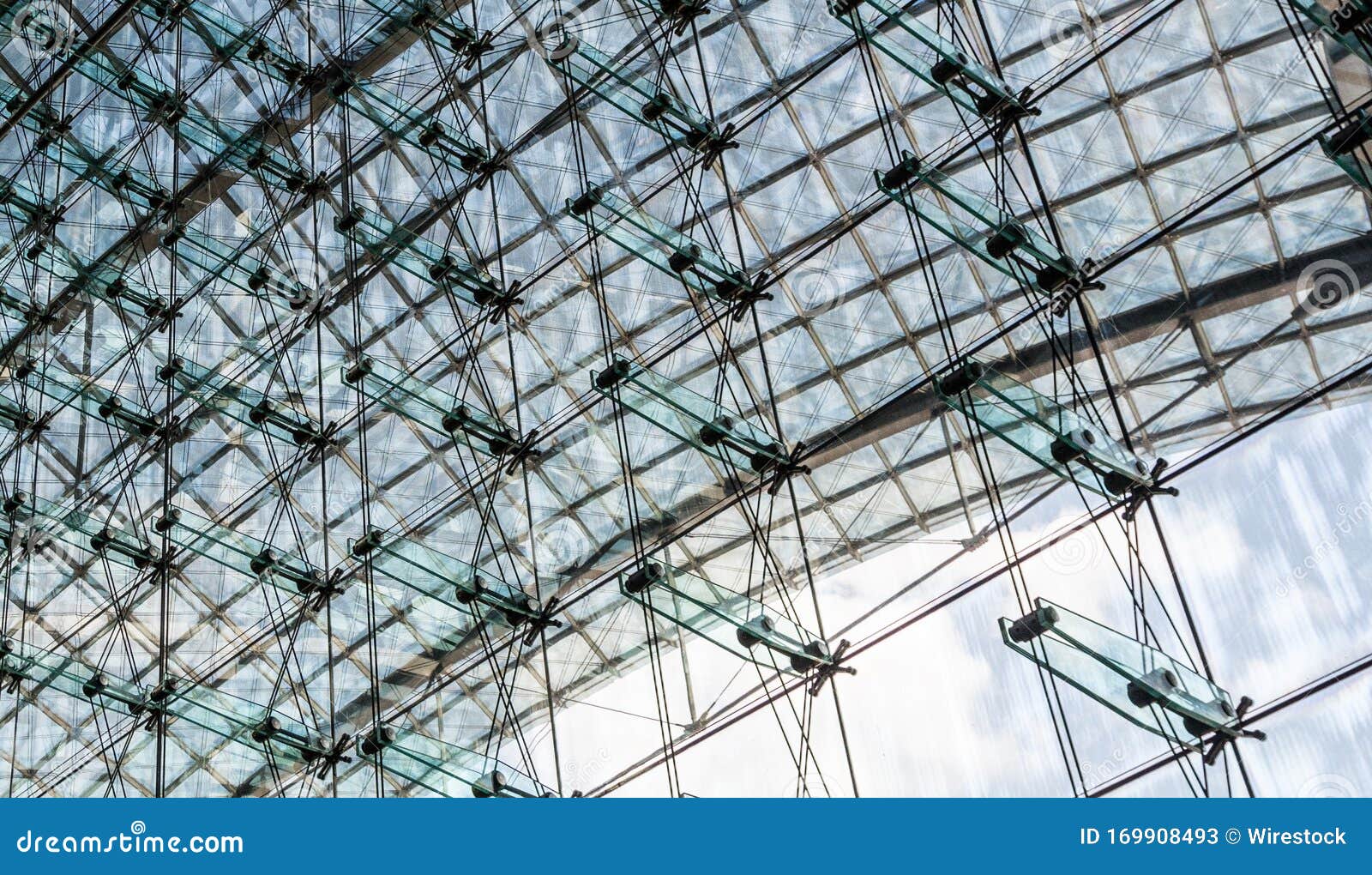 Low Angle Shot of a Building Made Out of Glass Stock Image - Image of ...