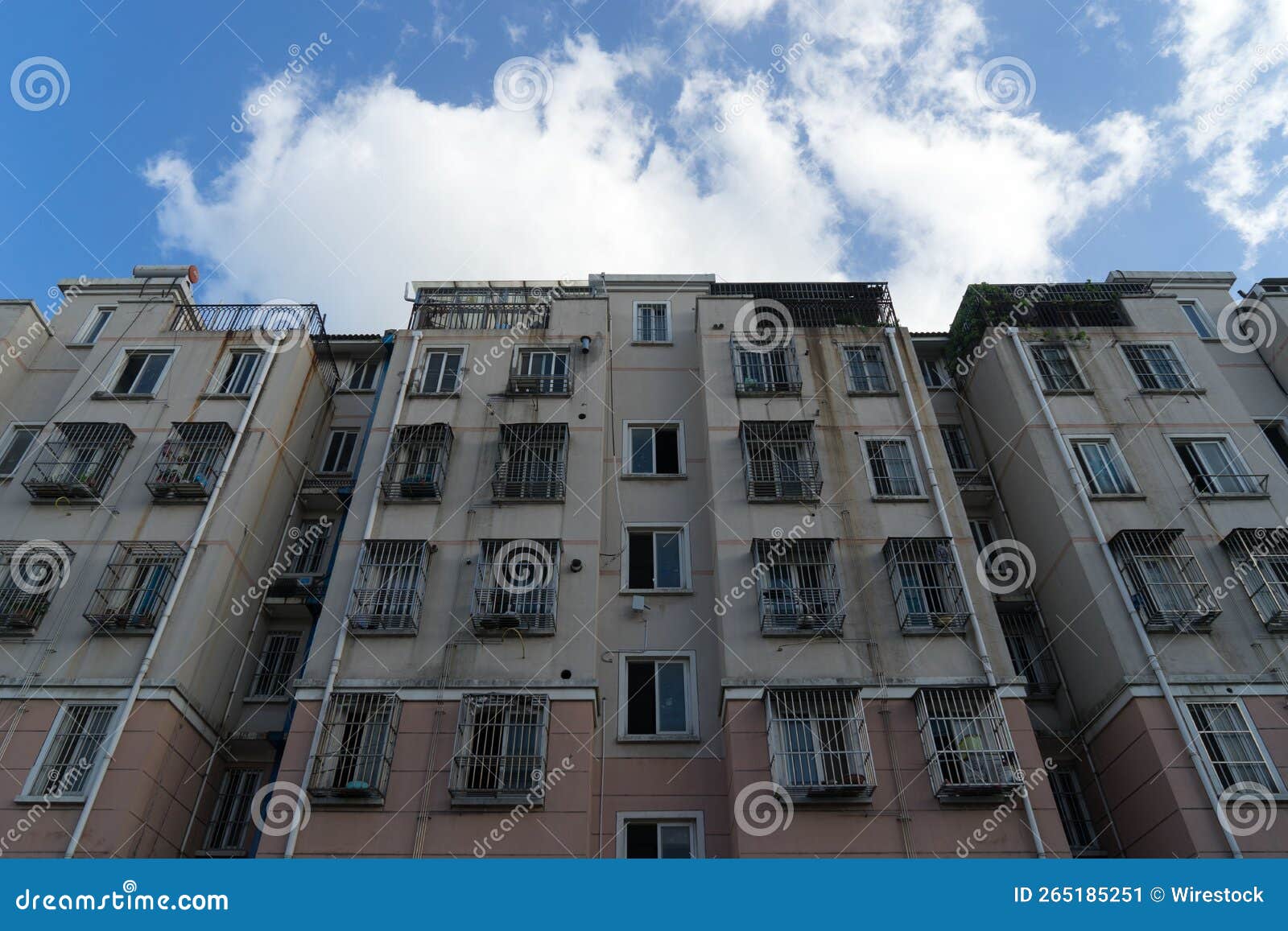 Low-angle Shot of the Building S Facade Against the Background of the ...