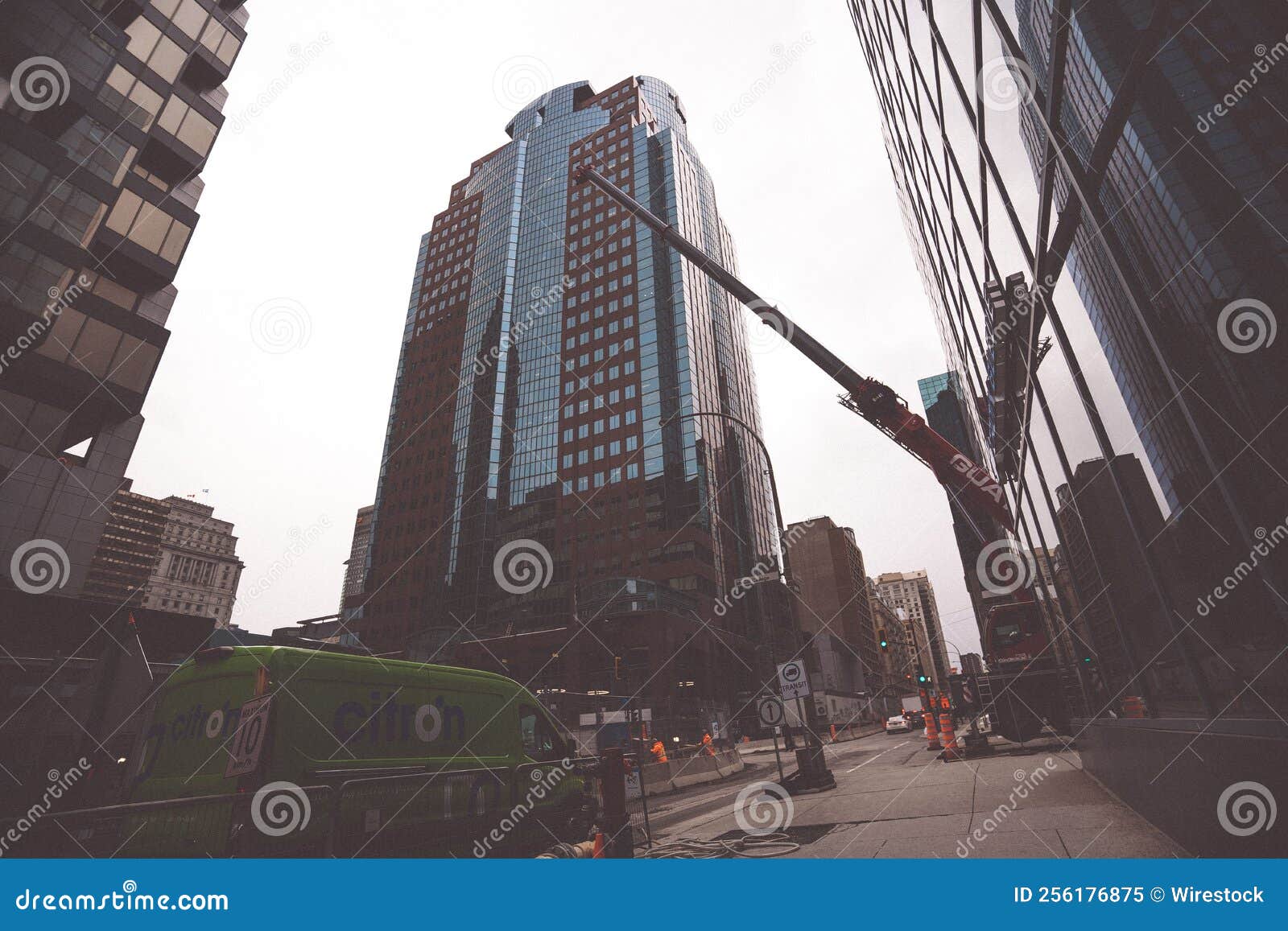 Low-angle Shot of Buildings and Architecture in Downtown Editorial ...